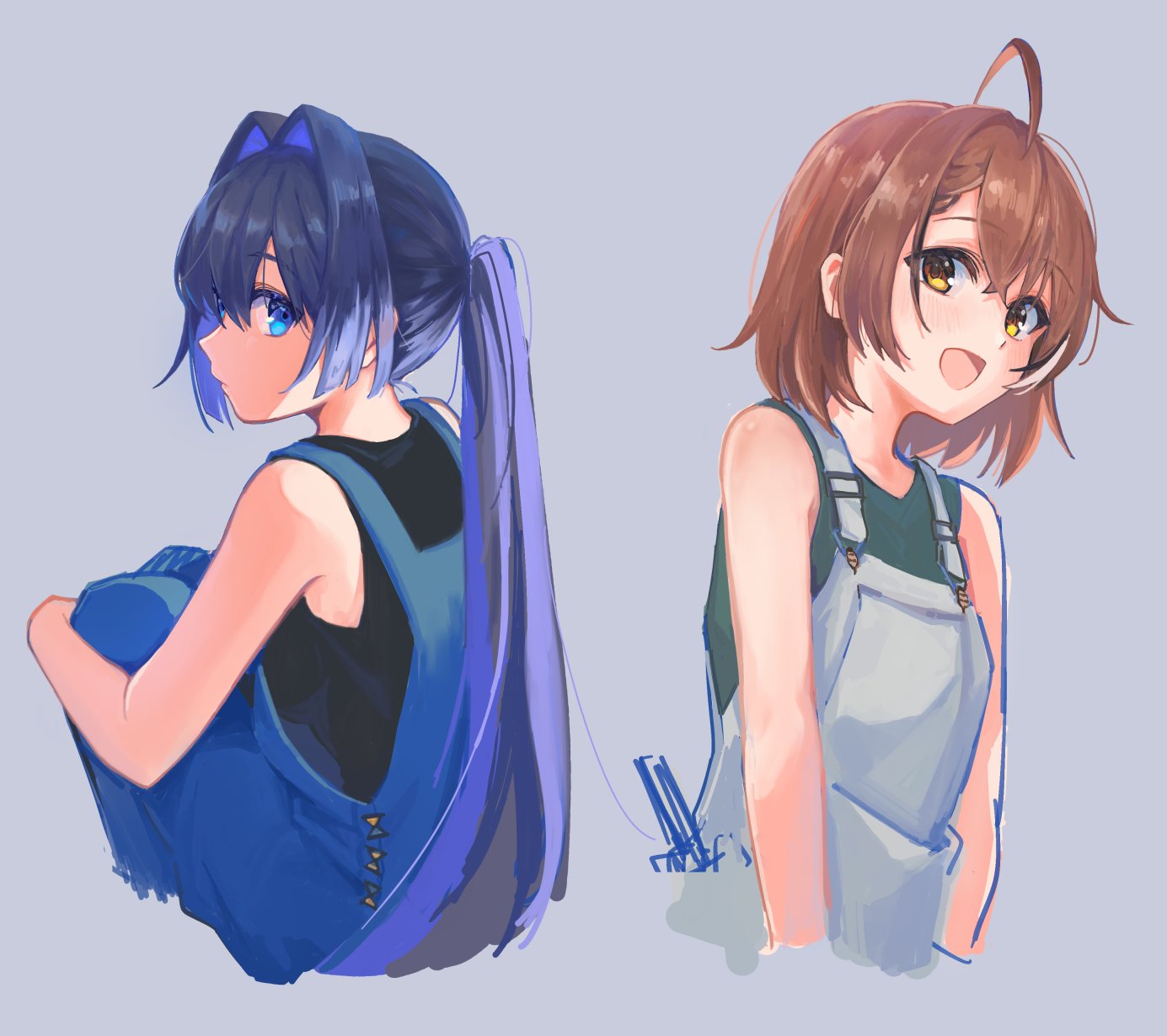 The Big Imageboard Tbib 2girls D Ahoge Alternate Costume Alternate