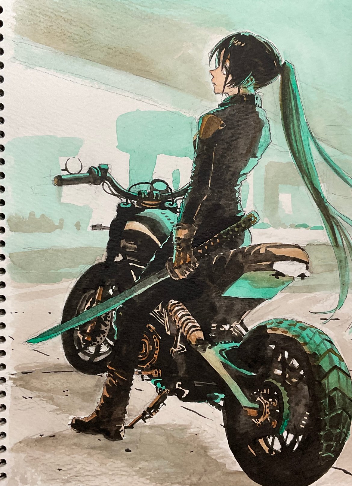 The Big ImageBoard (TBIB) - 1girl alternate costume black footwear black gloves black hair black ...