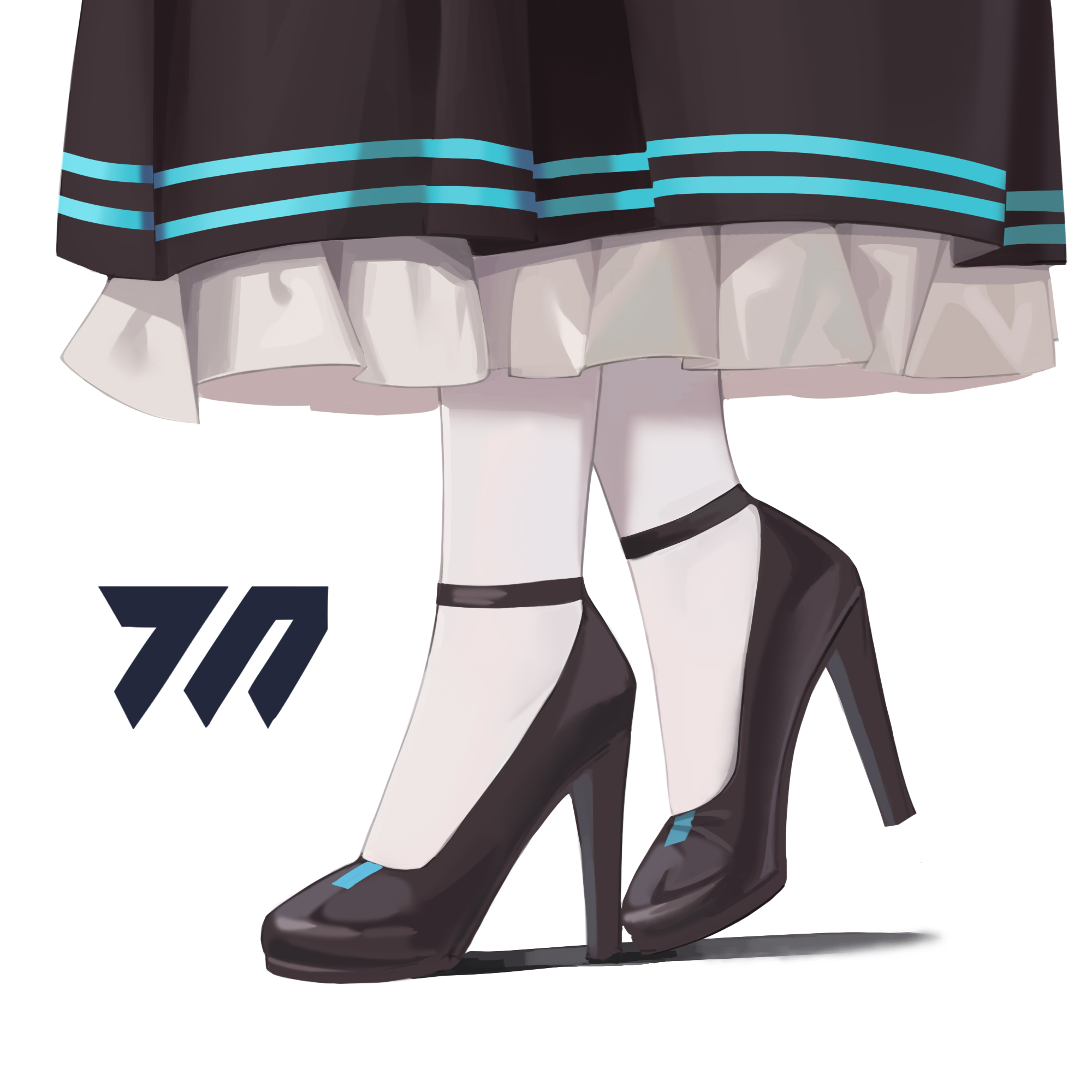 The Big ImageBoard (TBIB) - 1girl akane (blue archive) black footwear ...