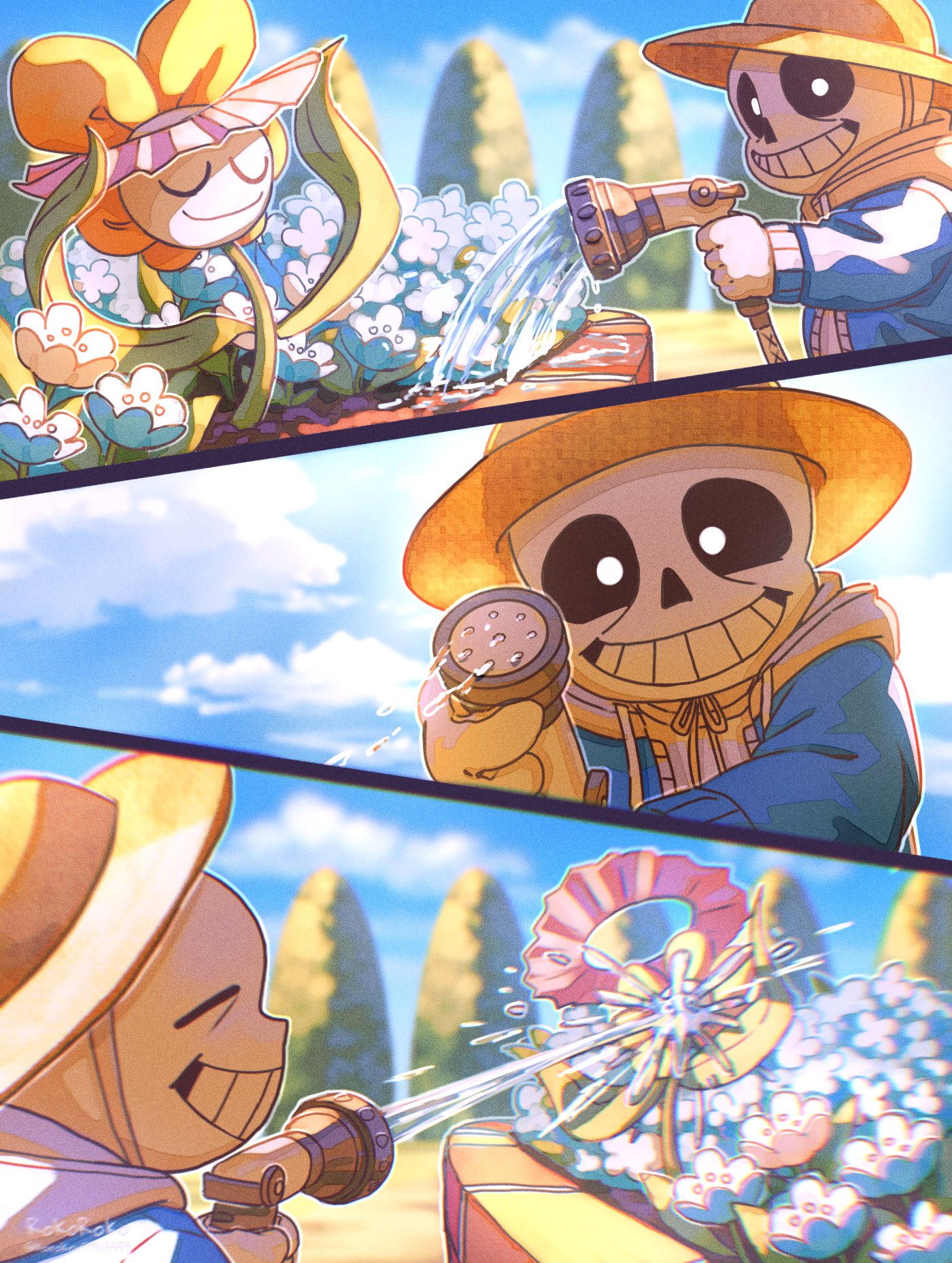 The Big ImageBoard (TBIB) - 1boy 1other blue jacket closed eyes closed ...