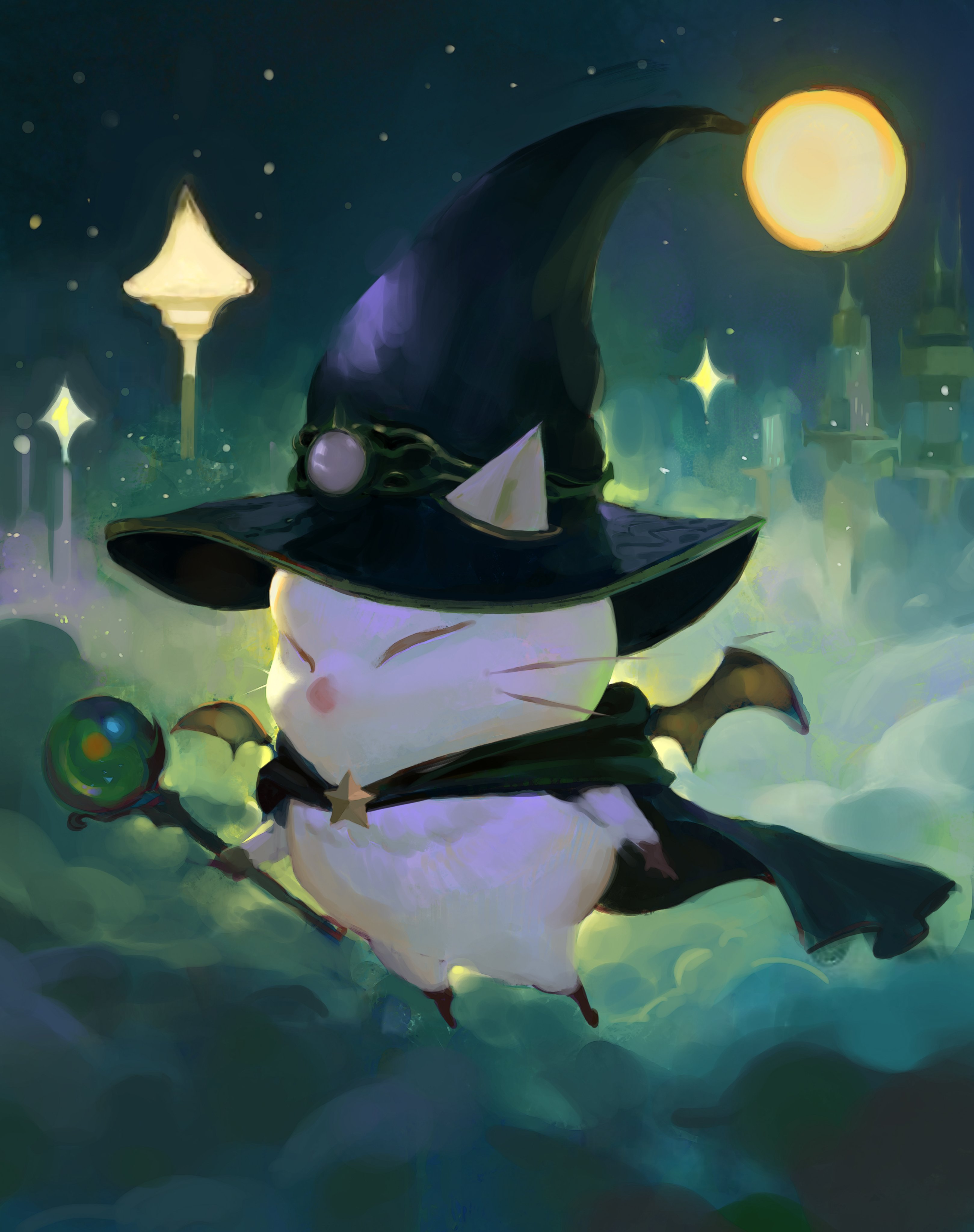 The Big ImageBoard (TBIB) - above clouds absurdres bat wings black cape ...