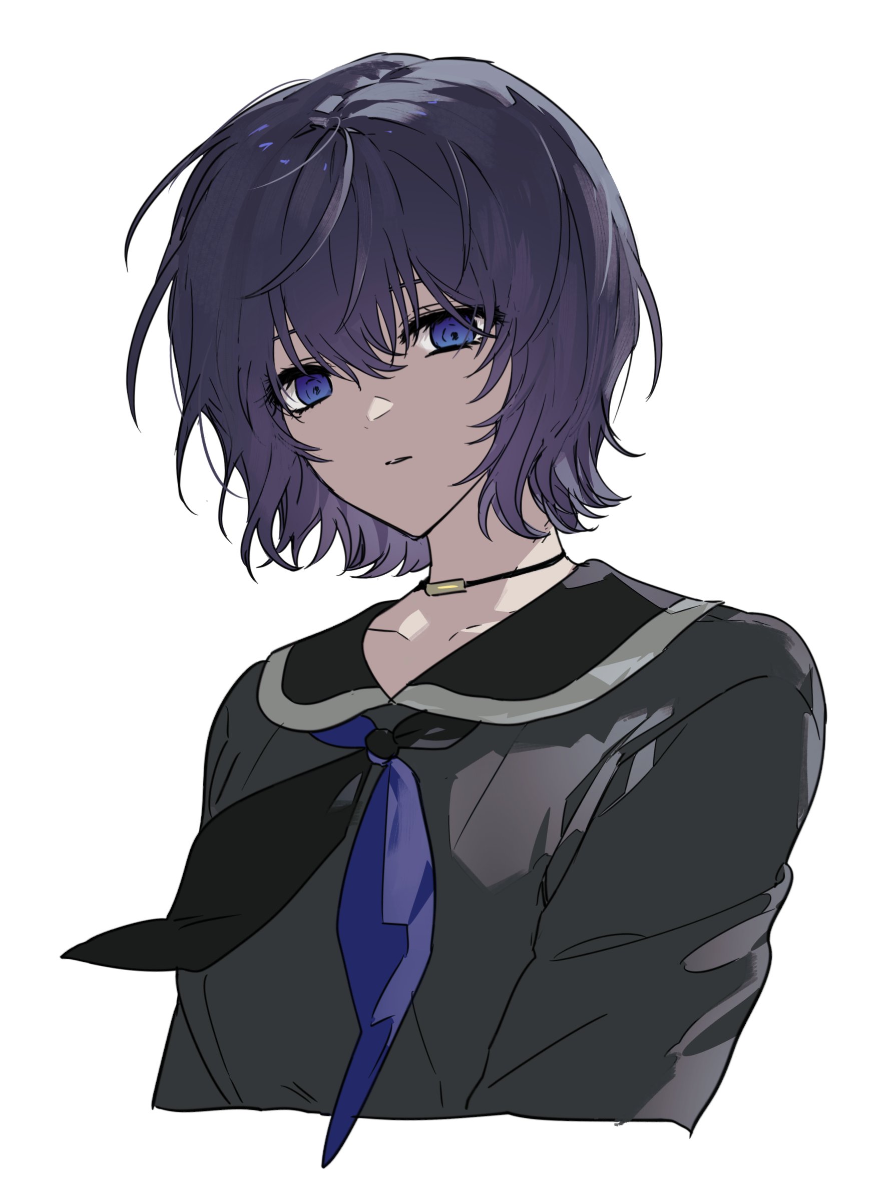 The Big ImageBoard (TBIB) - 1girl asahina mafuyu black neckerchief black sailor collar black ...