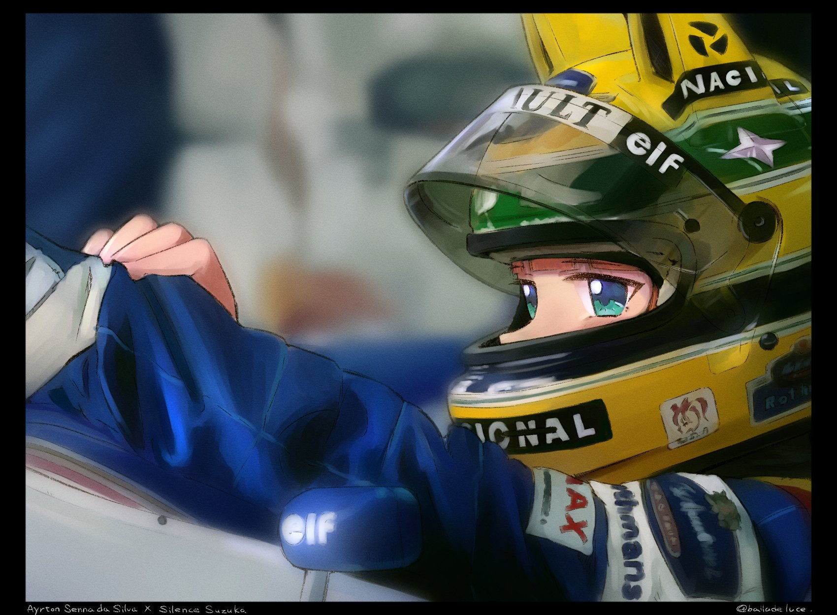 The Big ImageBoard (TBIB) - 1girl animal ears helmet ayrton senna ...