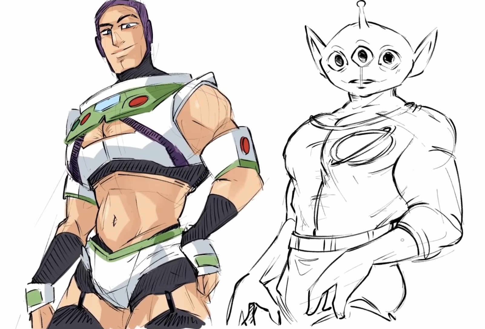 The Big Imageboard Tbib 3 Eyes Alien Alien Toy Story Alien