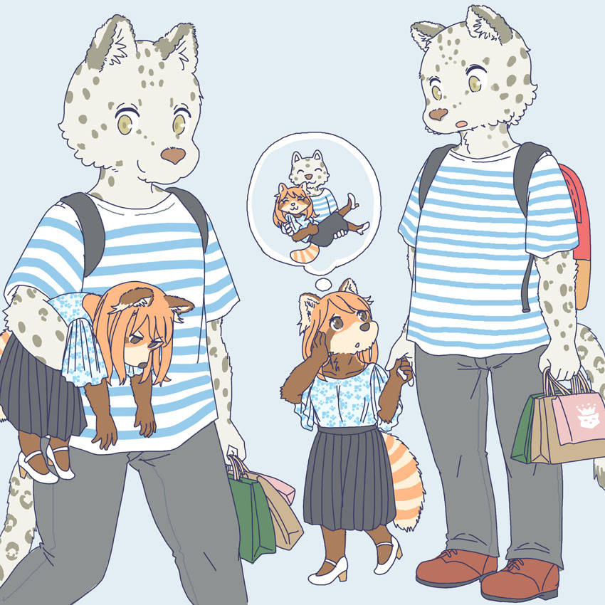 The Big ImageBoard (TBIB) - 1:1 ailurid anthro clothed clothing duo ...