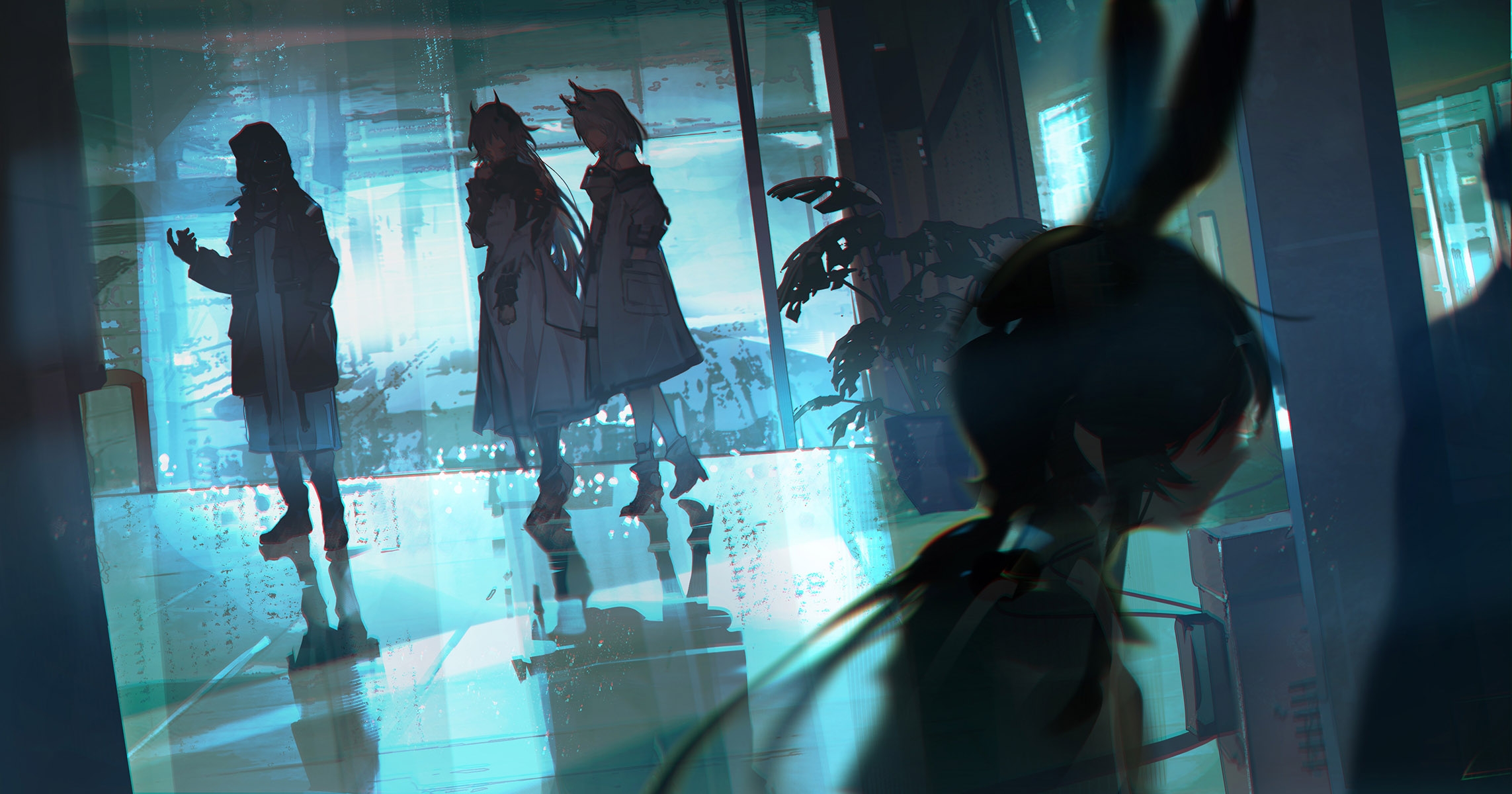 The Big ImageBoard (TBIB) - 1other 3girls akai 999 ambiguous gender amiya (arknights) animal ...