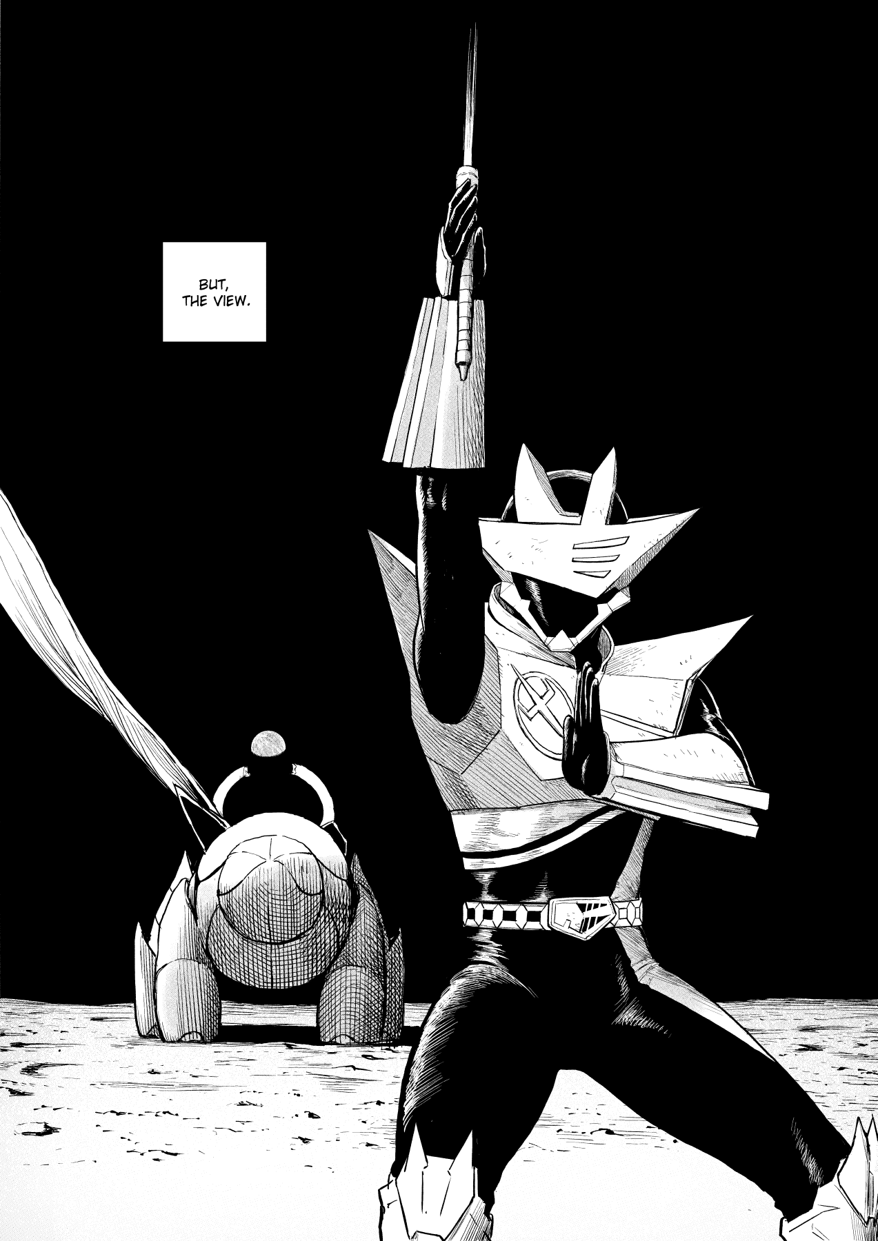 The Big ImageBoard (TBIB) - 1boy after battle arm up armor battle belt ...