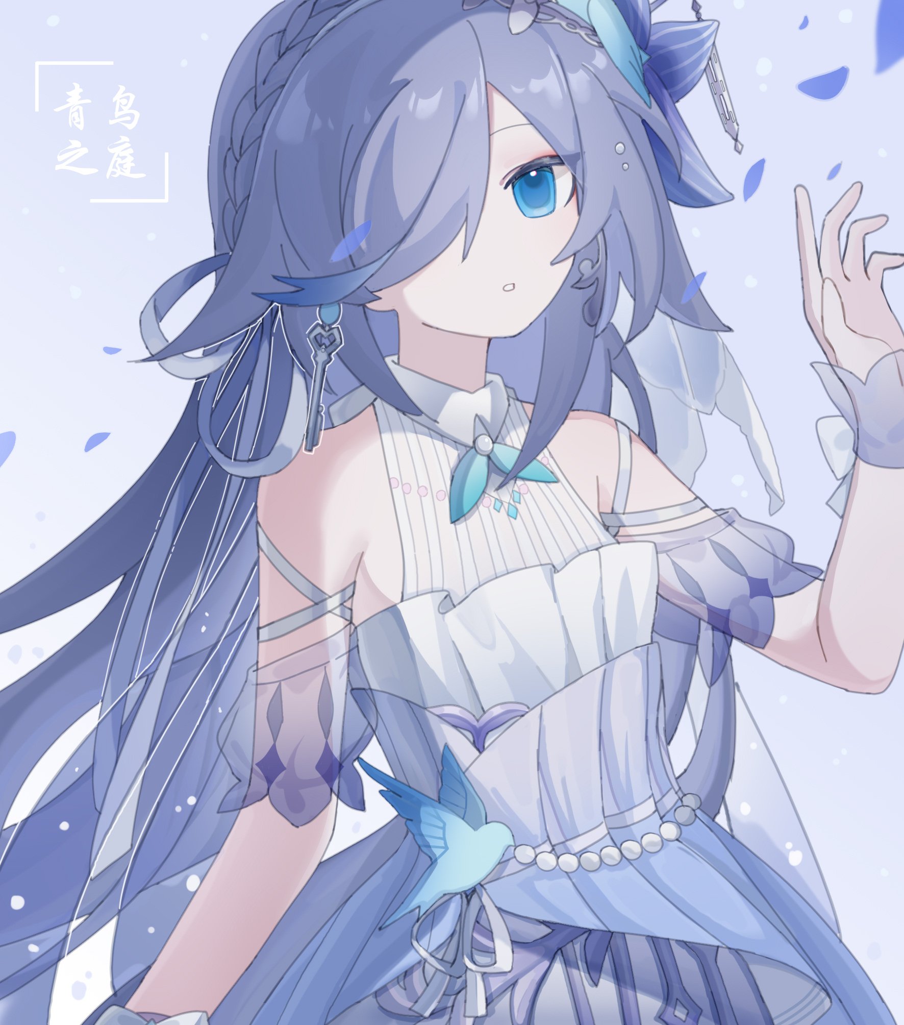 The Big ImageBoard (TBIB) - 1girl bare shoulders bird hair ornament ...