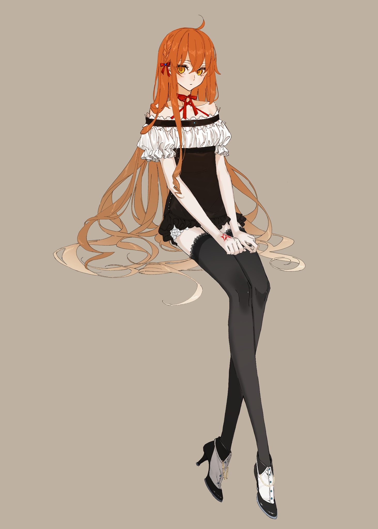 The Big ImageBoard (TBIB) - 1girl ahoge alternate costume alternate hair length alternate ...