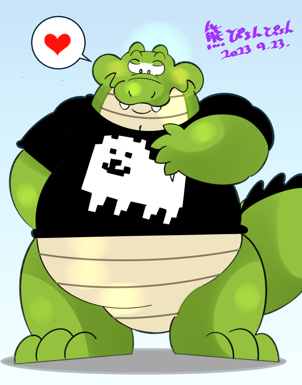 The Big ImageBoard (TBIB) - 2023 alligator alligatorid anthro belly big belly biped clothing ...