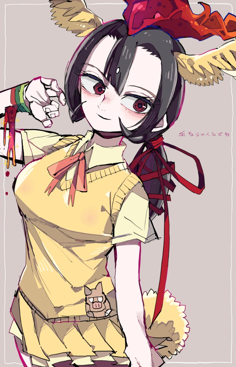 The Big Imageboard Tbib 1girl Bird Girl Bird Tail Bird Wings Black