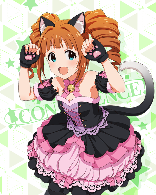 The Big ImageBoard (TBIB) - 1girl animal ears aqua eyes blunt bangs cat ears cat tail commentary ...