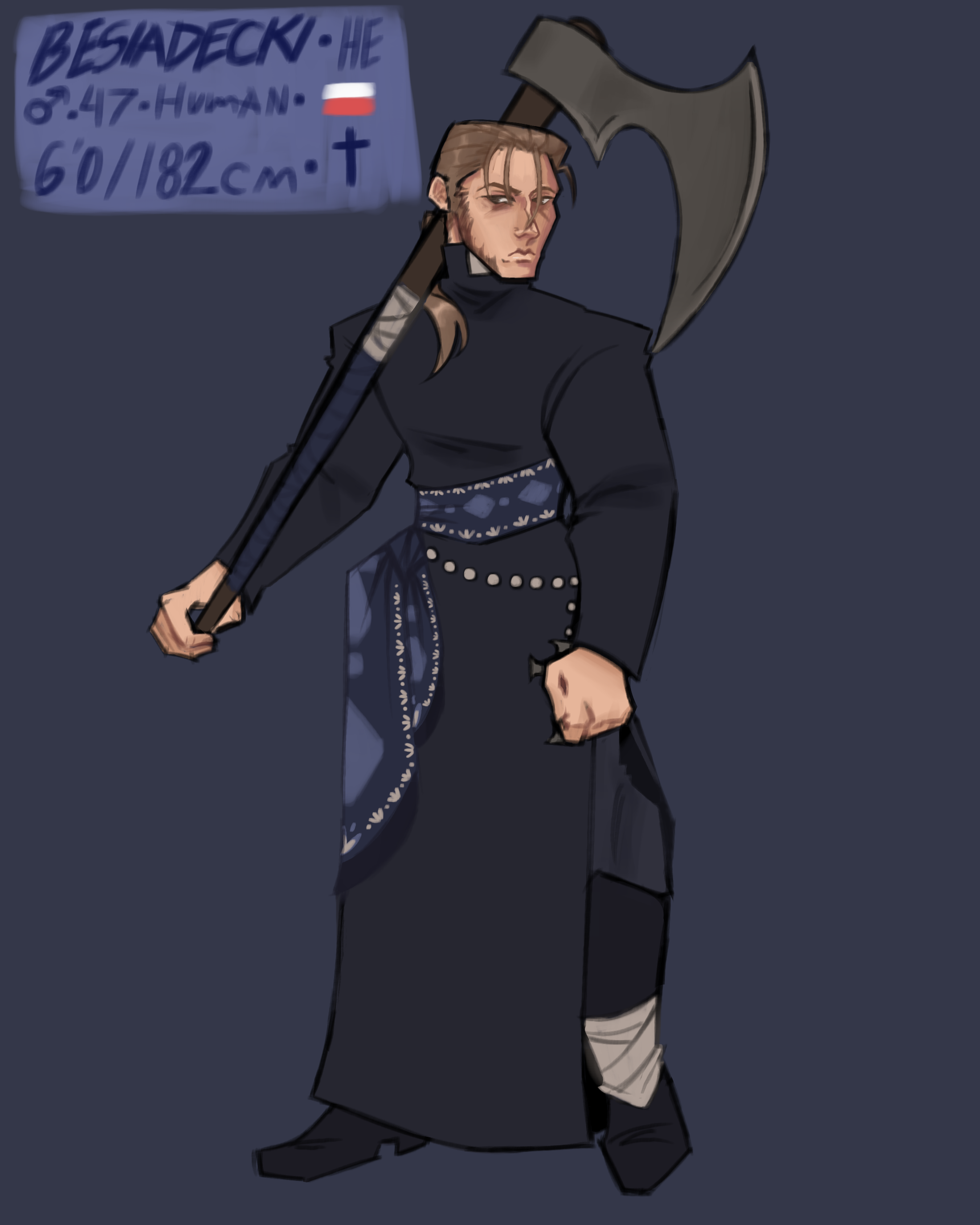 The Big ImageBoard (TBIB) - 1boy absurdres axe highres holding holding ...