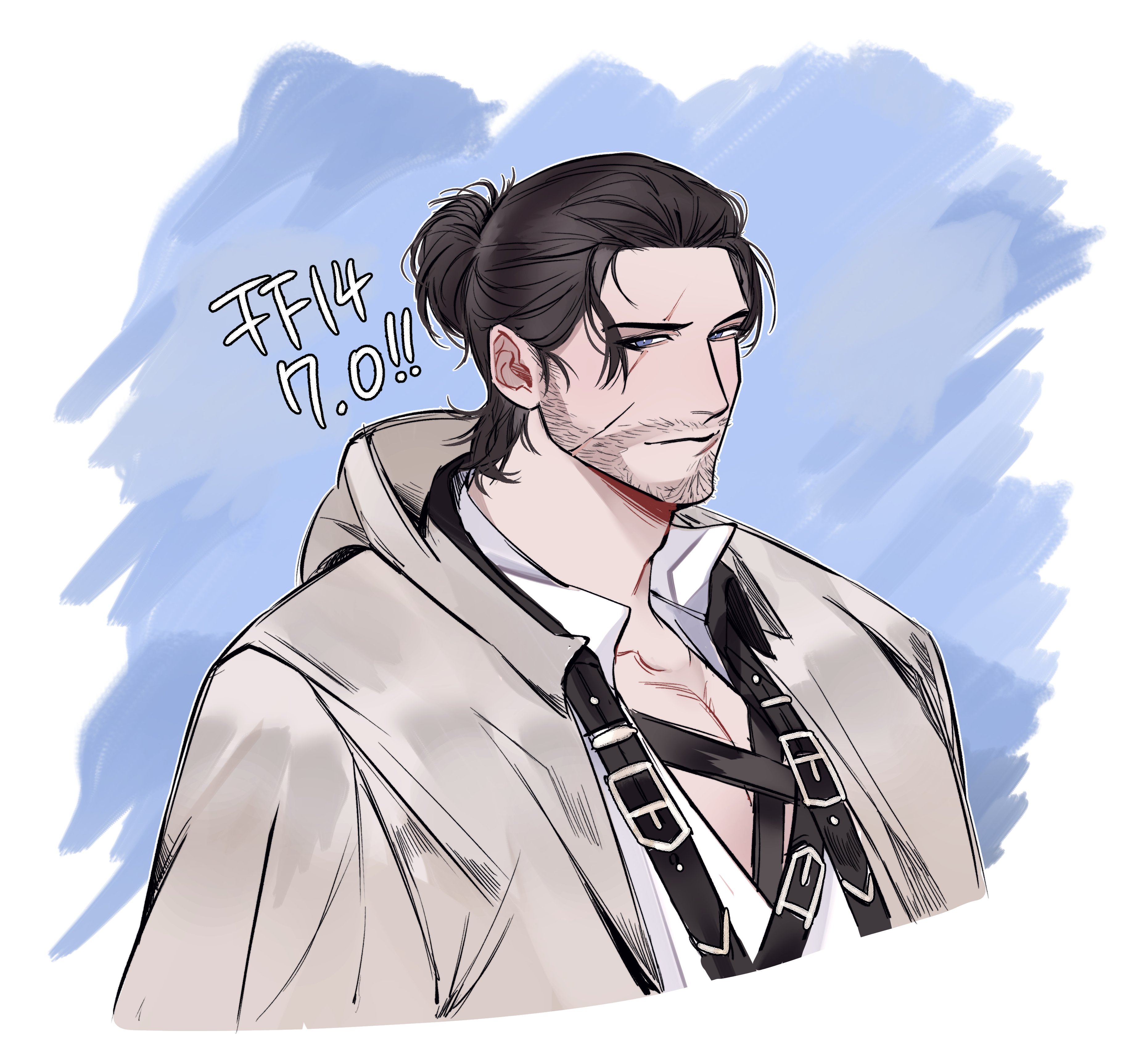 The Big ImageBoard (TBIB) - 1boy absurdres adventurer (ff14) bara beard ...