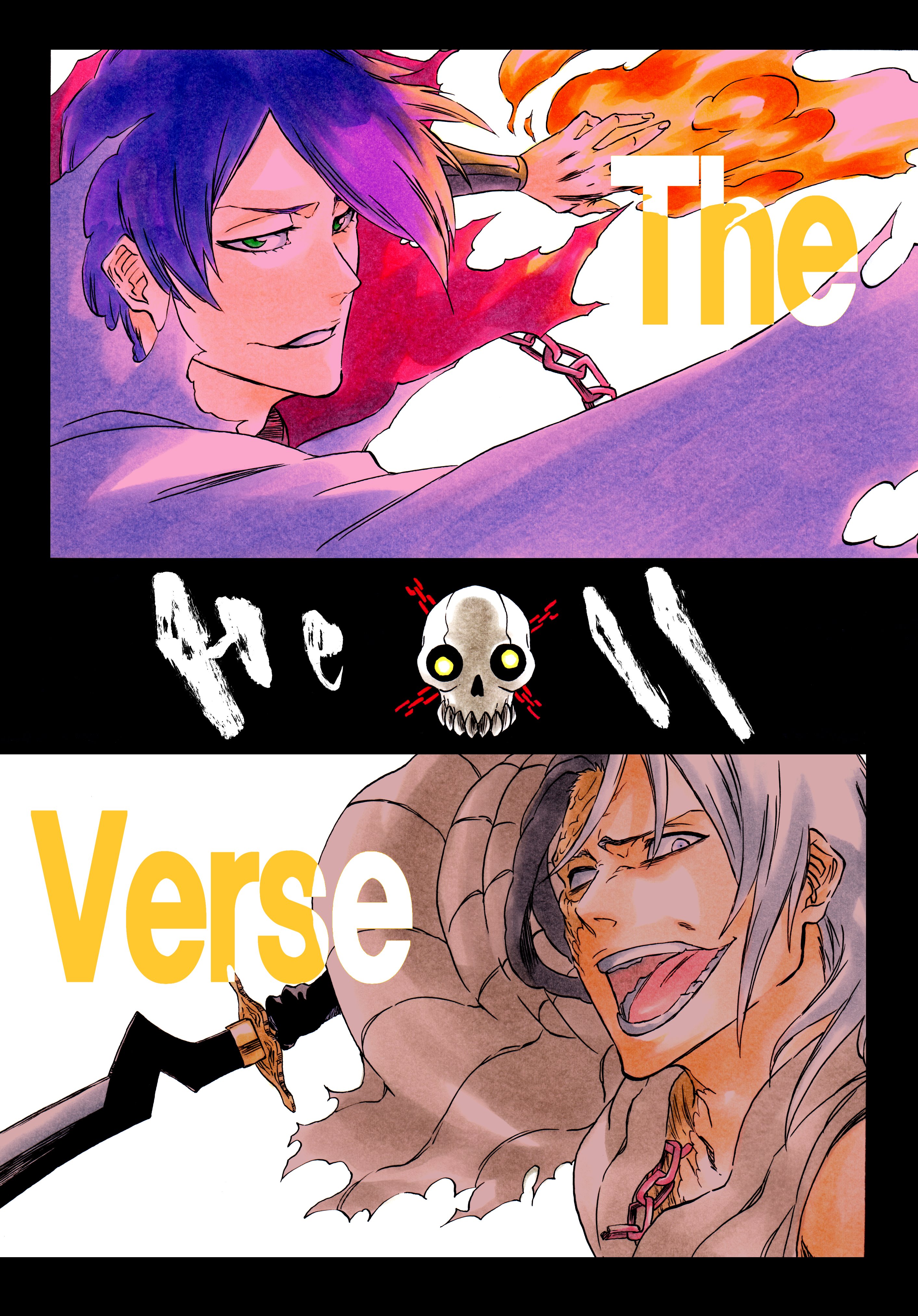 The Big ImageBoard (TBIB) - 2boys absurdres bleach burn scar chain fire ...