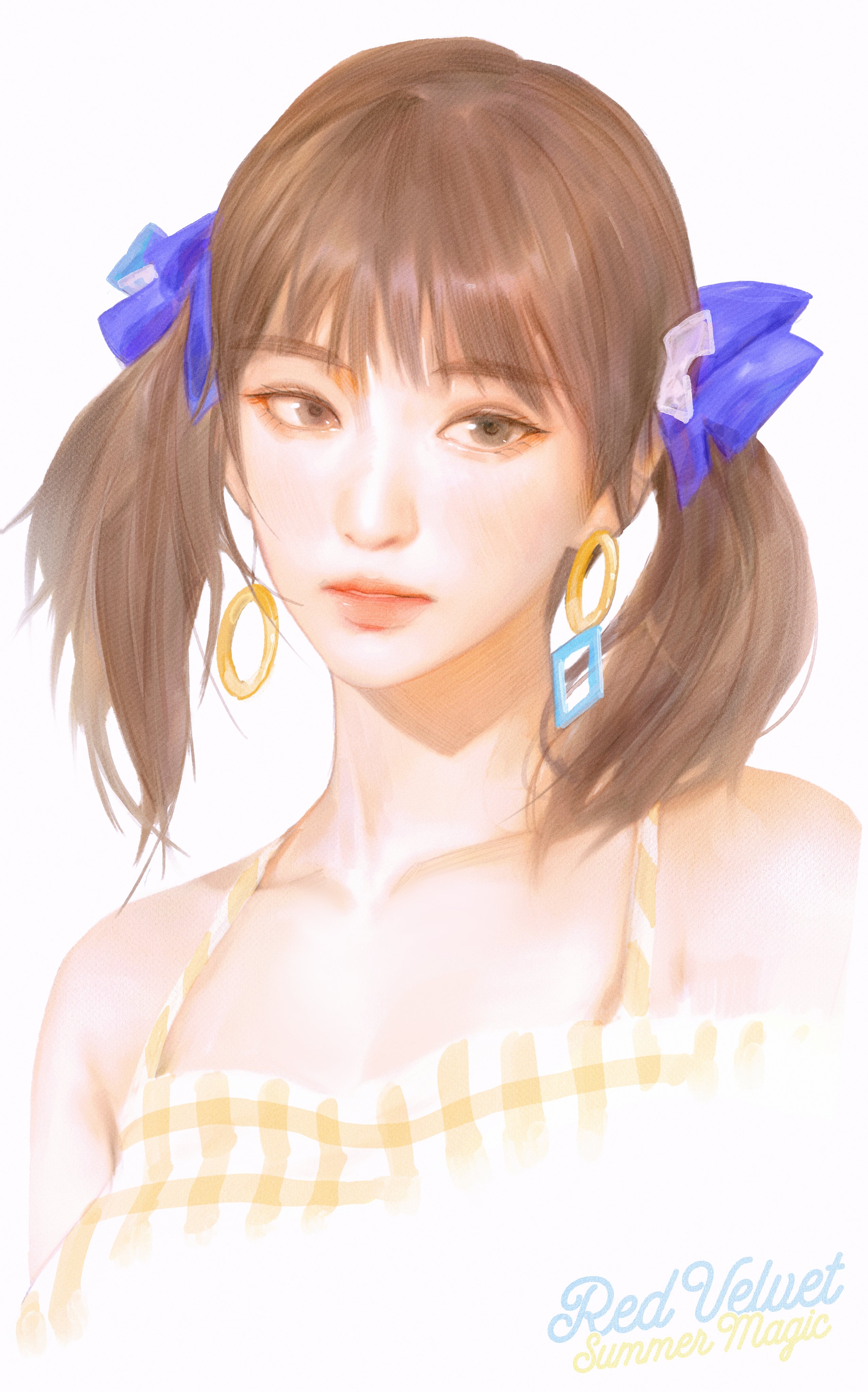 The Big ImageBoard (TBIB) - 1girl absurdres brown eyes brown hair collarbone copyright name ...