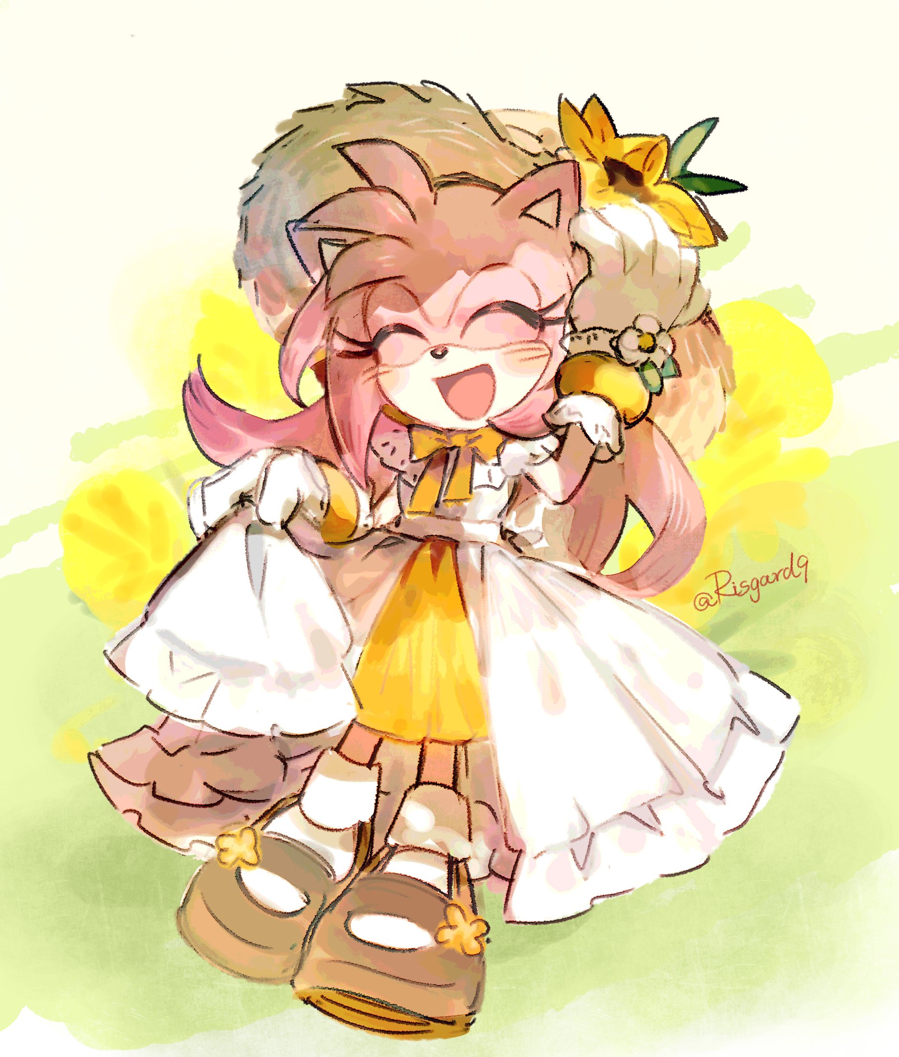 The Big ImageBoard (TBIB) - 1girl alternate costume amy rose animal ears animal nose artist name ...