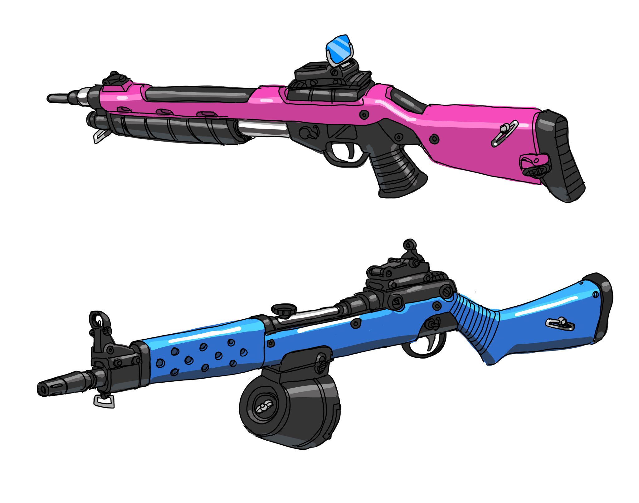 The Big ImageBoard (TBIB) - drum magazine gun highres magazine (weapon ...