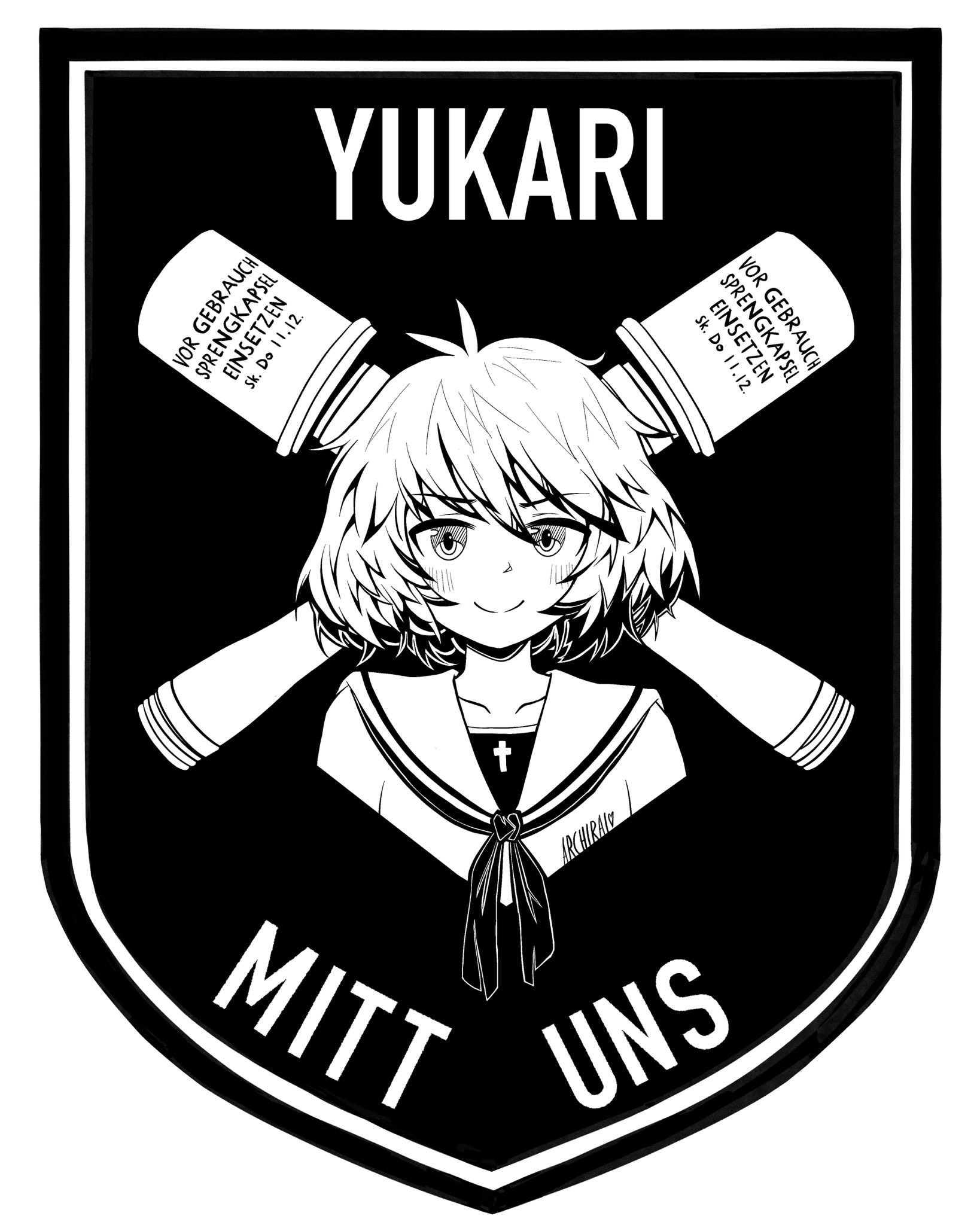 The Big Imageboard Tbib 1girl Akiyama Yukari Archirai Explosive