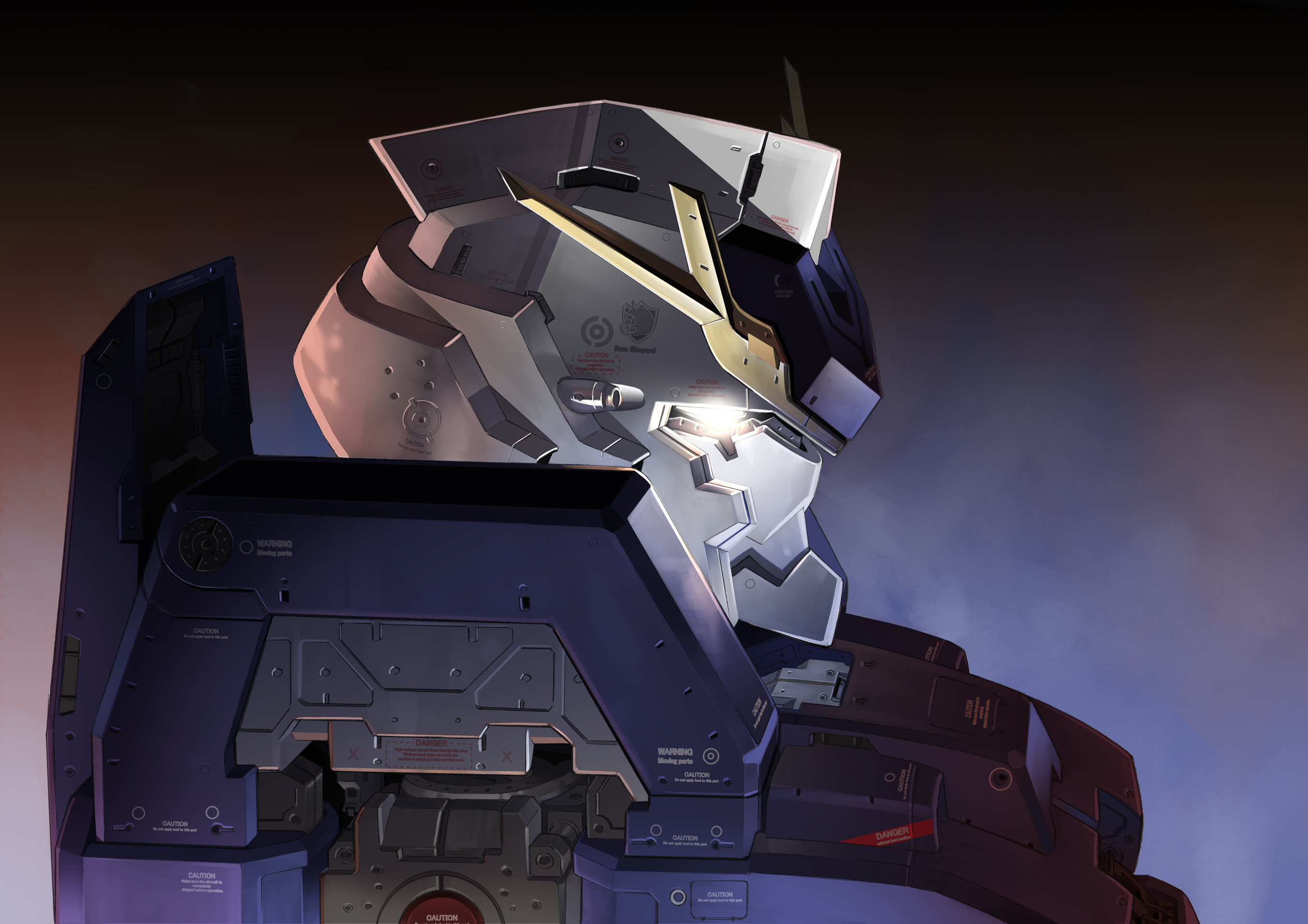 The Big ImageBoard (TBIB) - bull-g from side glowing glowing eye gundam ...
