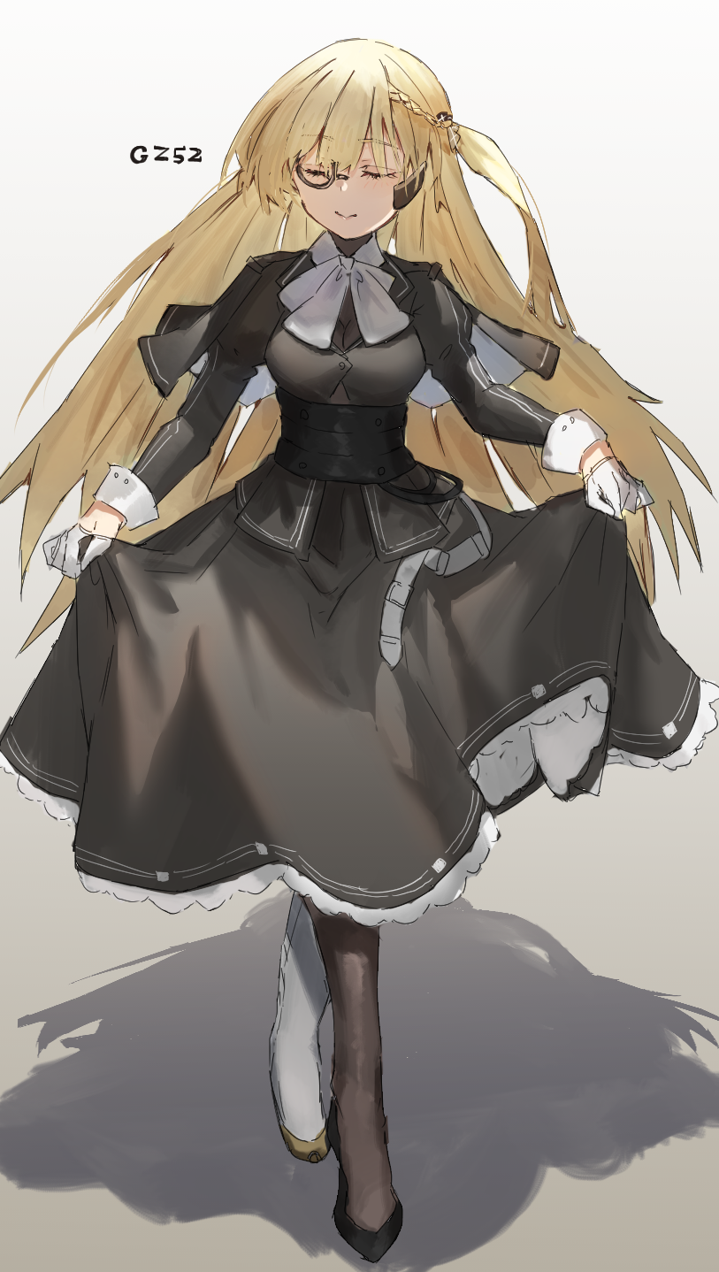 The Big ImageBoard (TBIB) - 1girl black dress blonde hair character ...