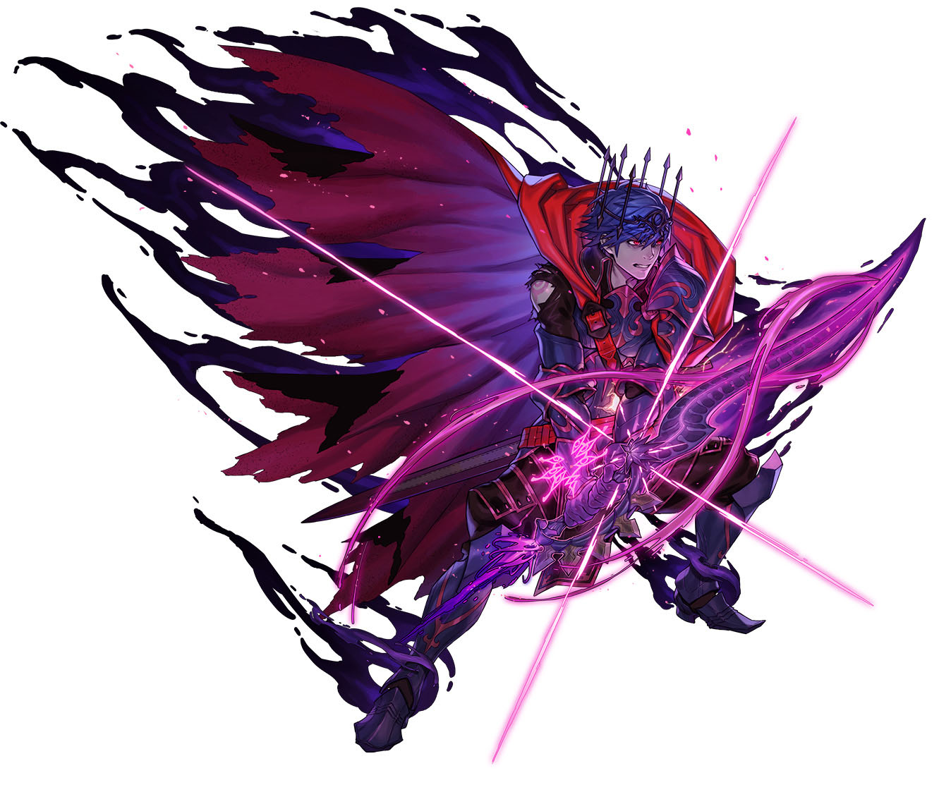 The Big ImageBoard (TBIB) - 1boy aura bare shoulders blue cape blue ...