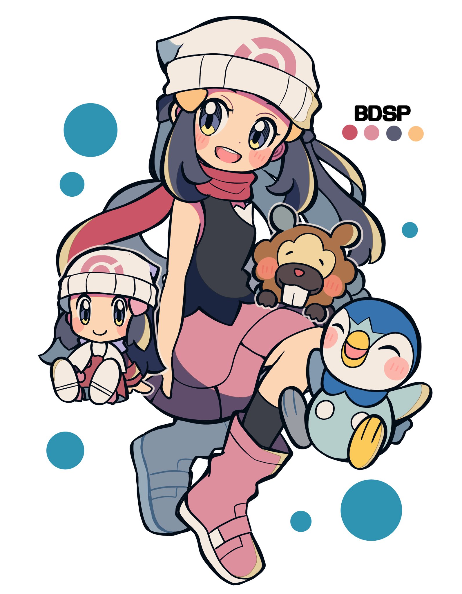 The Big ImageBoard (TBIB) - 1girl beanie beaver bidoof bird blue hair ...