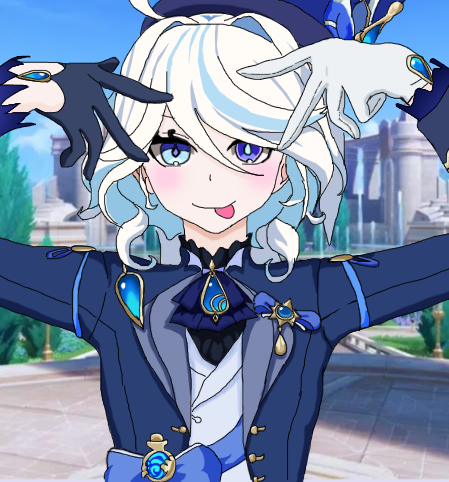 The Big ImageBoard (TBIB) - 1girl ahoge ascot asymmetrical gloves black gloves blue ascot blue ...