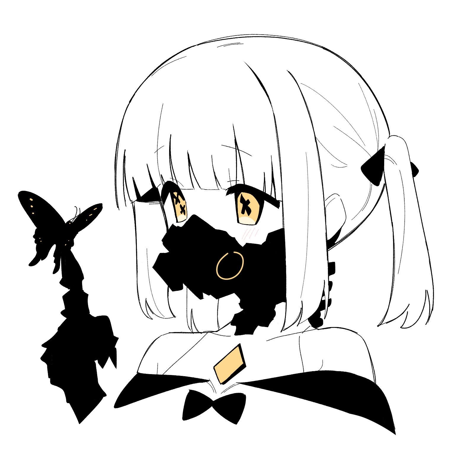 The Big Imageboard Tbib 1girl Bare Shoulders Blue Archive Bug