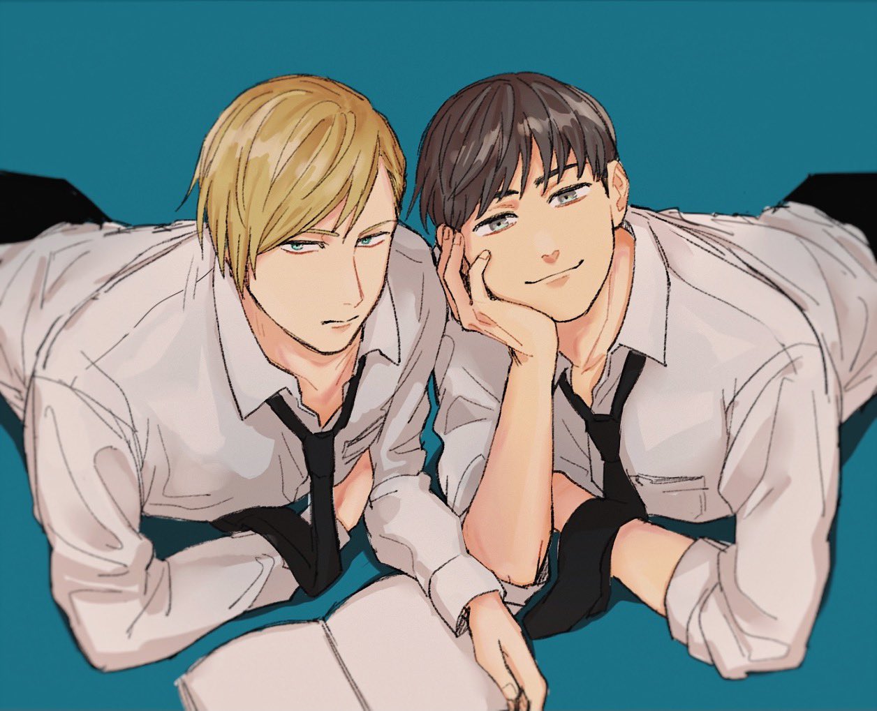 The Big ImageBoard (TBIB) - 2boys aged down black necktie black pants ...