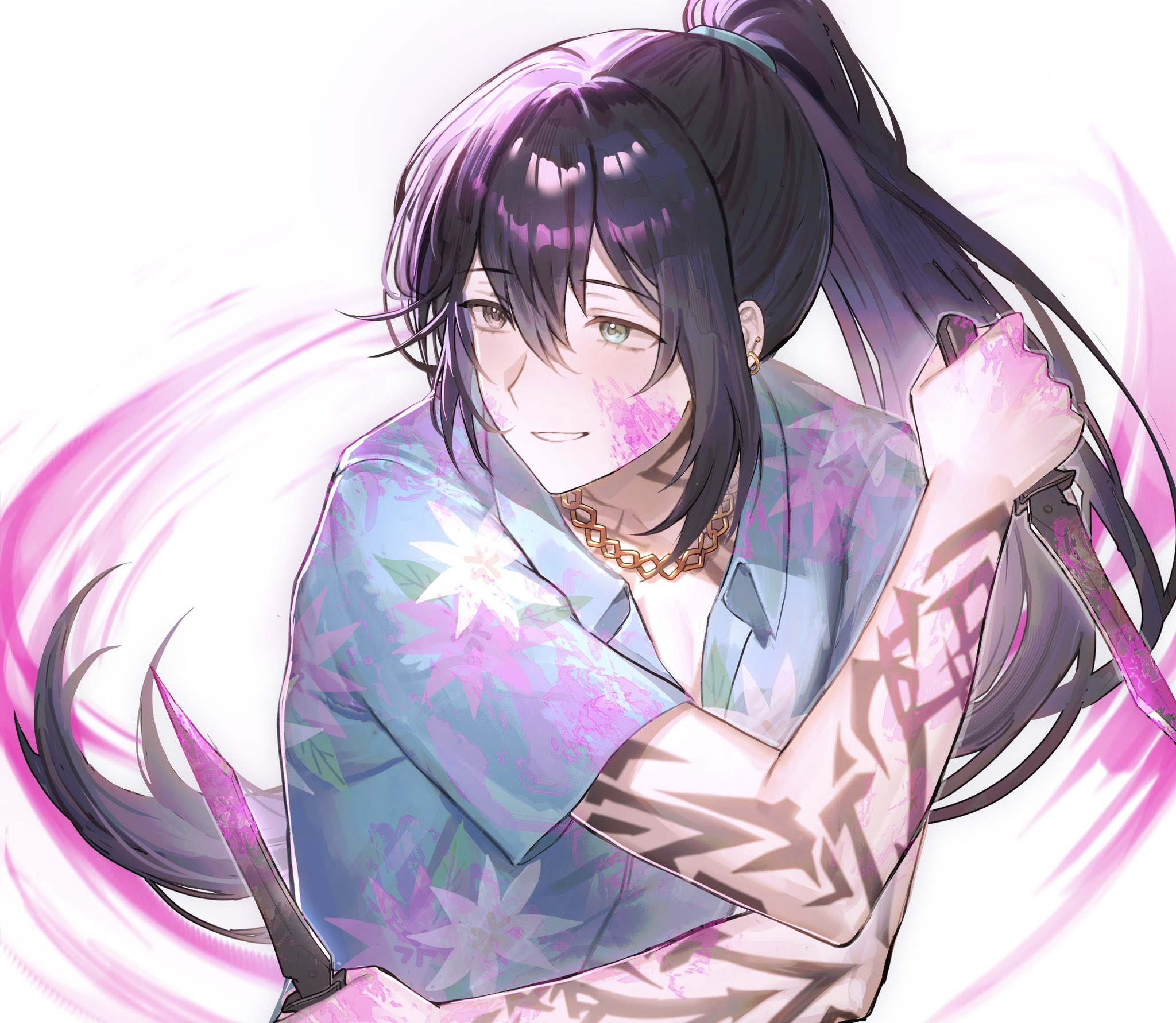 The Big ImageBoard (TBIB) - 1boy aqua eyes arm tattoo black eyes blood blue shirt bonno sasu ...