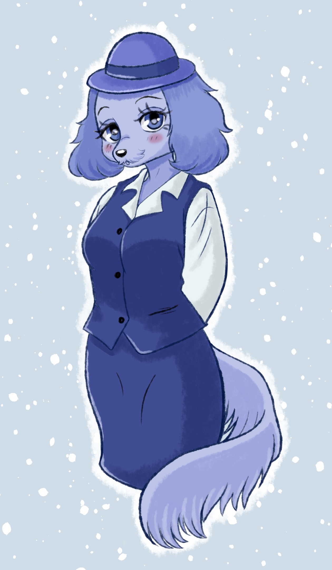 The Big ImageBoard (TBIB) - amiliya black nose blue background blue body blue eyes blue puppy ...