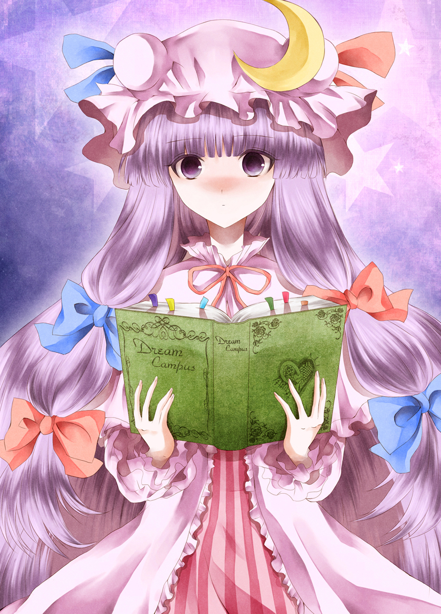 The Big ImageBoard (TBIB) - 1girl ayuko (ayuco) bad id bad pixiv id blush book crescent crescent ...