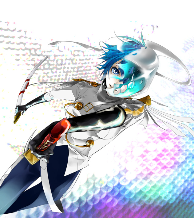 The Big ImageBoard (TBIB) - 1girl blue eyes blue hair colored skin ...