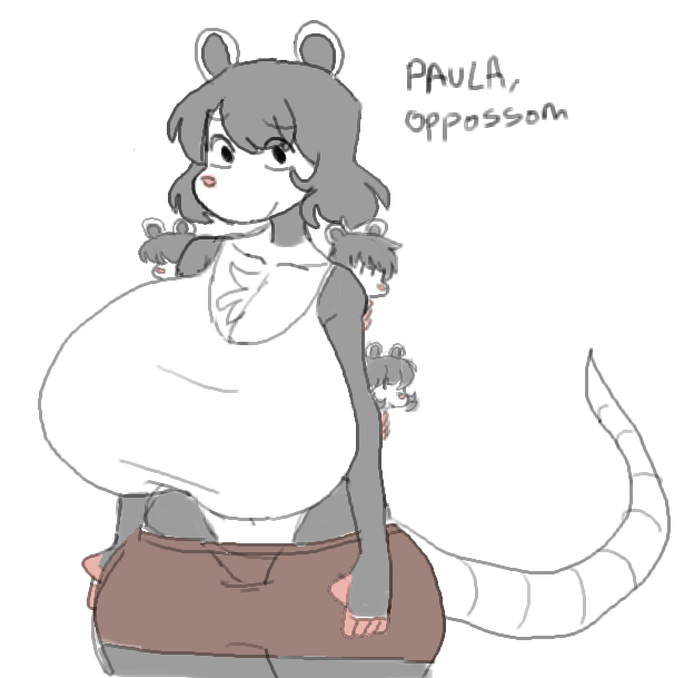 The Big Imageboard Tbib American Opossum Anthro Big Breasts Breasts 1707
