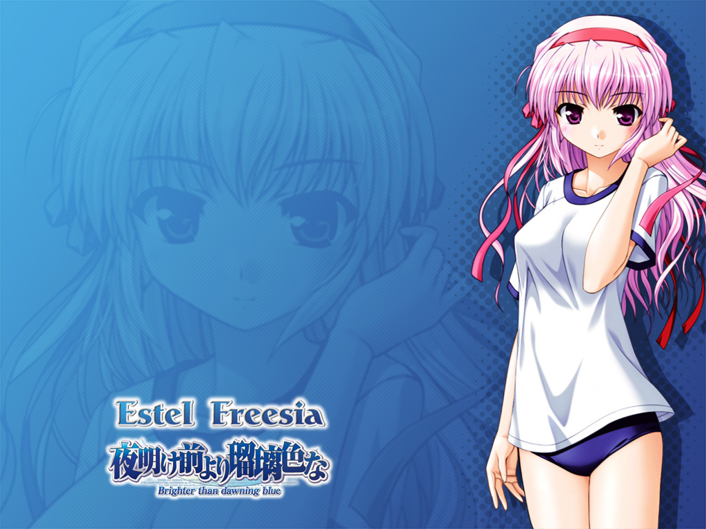 The Big ImageBoard (TBIB) - 1girl bekkankou buruma estel freesia gym uniform hair ribbon ...