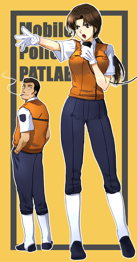 The Big ImageBoard (TBIB) - 1boy 1girl brown eyes brown hair cigarette ...