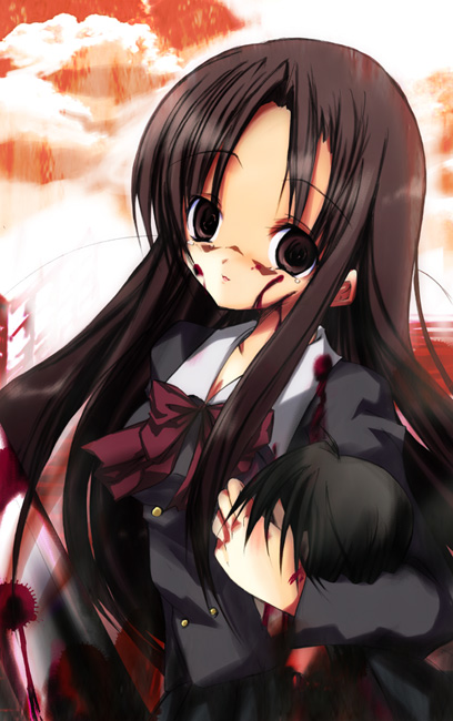 The Big ImageBoard (TBIB) - 1girl 2000s (style) black hair black jacket ...