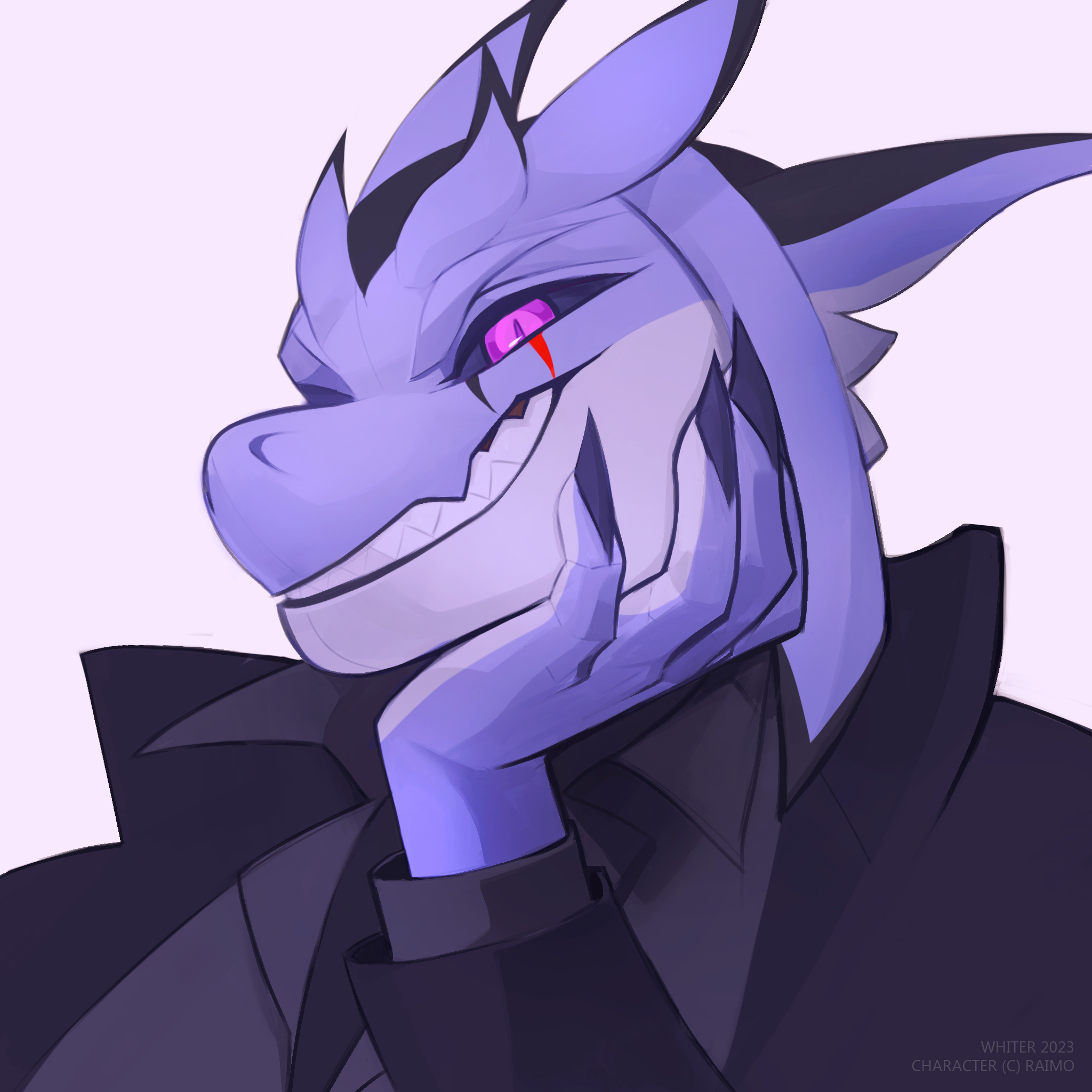 The Big ImageBoard (TBIB) - 1:1 ambiguous gender anthro azuza black clothing black topwear blue ...