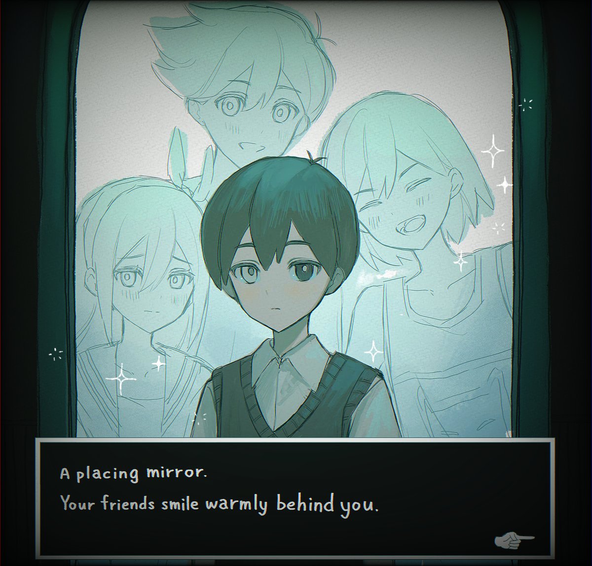 The Big ImageBoard (TBIB) - 1girl 3boys aubrey (faraway) (omori) aubrey (omori) black eyes black ...