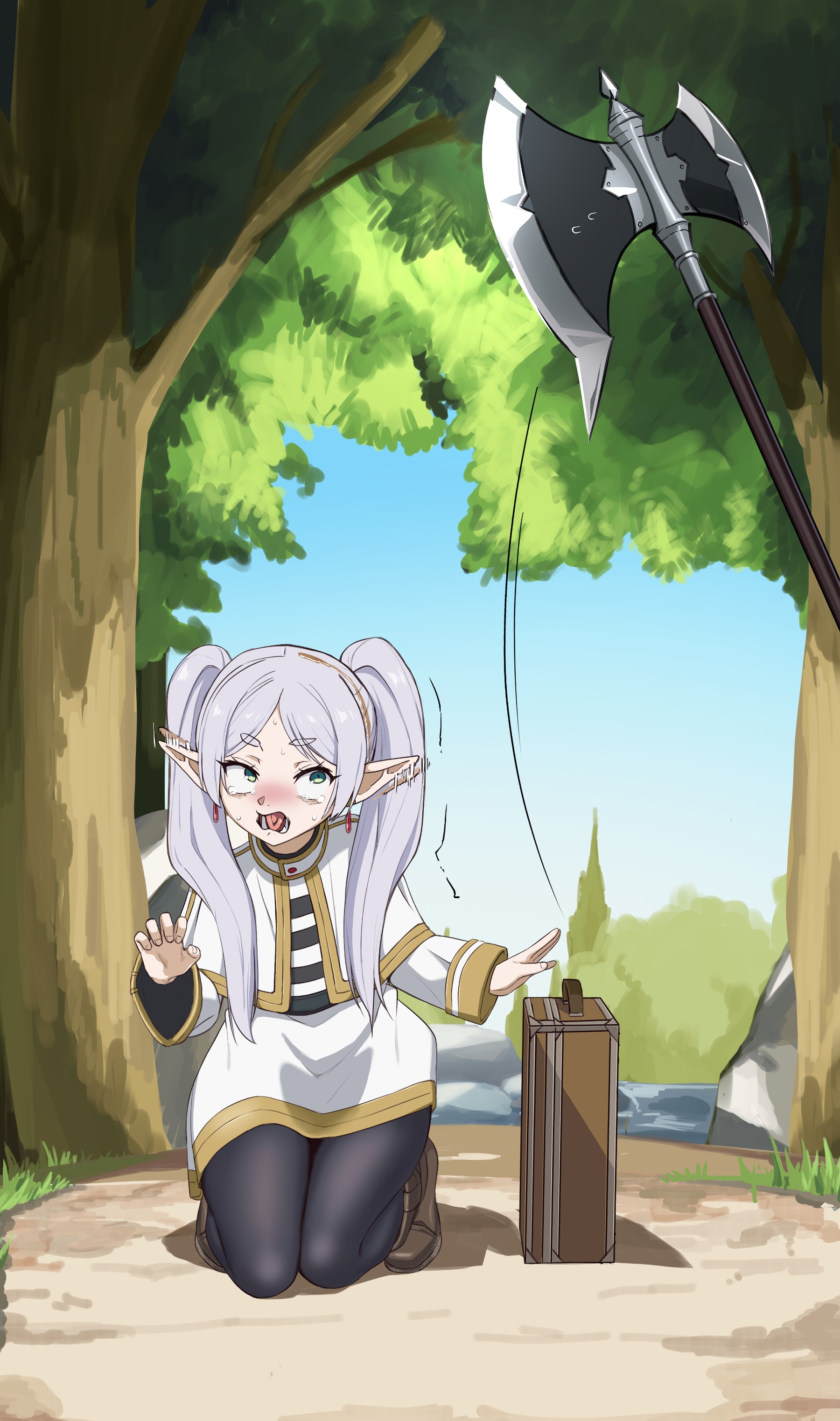 The Big ImageBoard (TBIB) - absurd res arthropod axe black clothing black legwear black ...