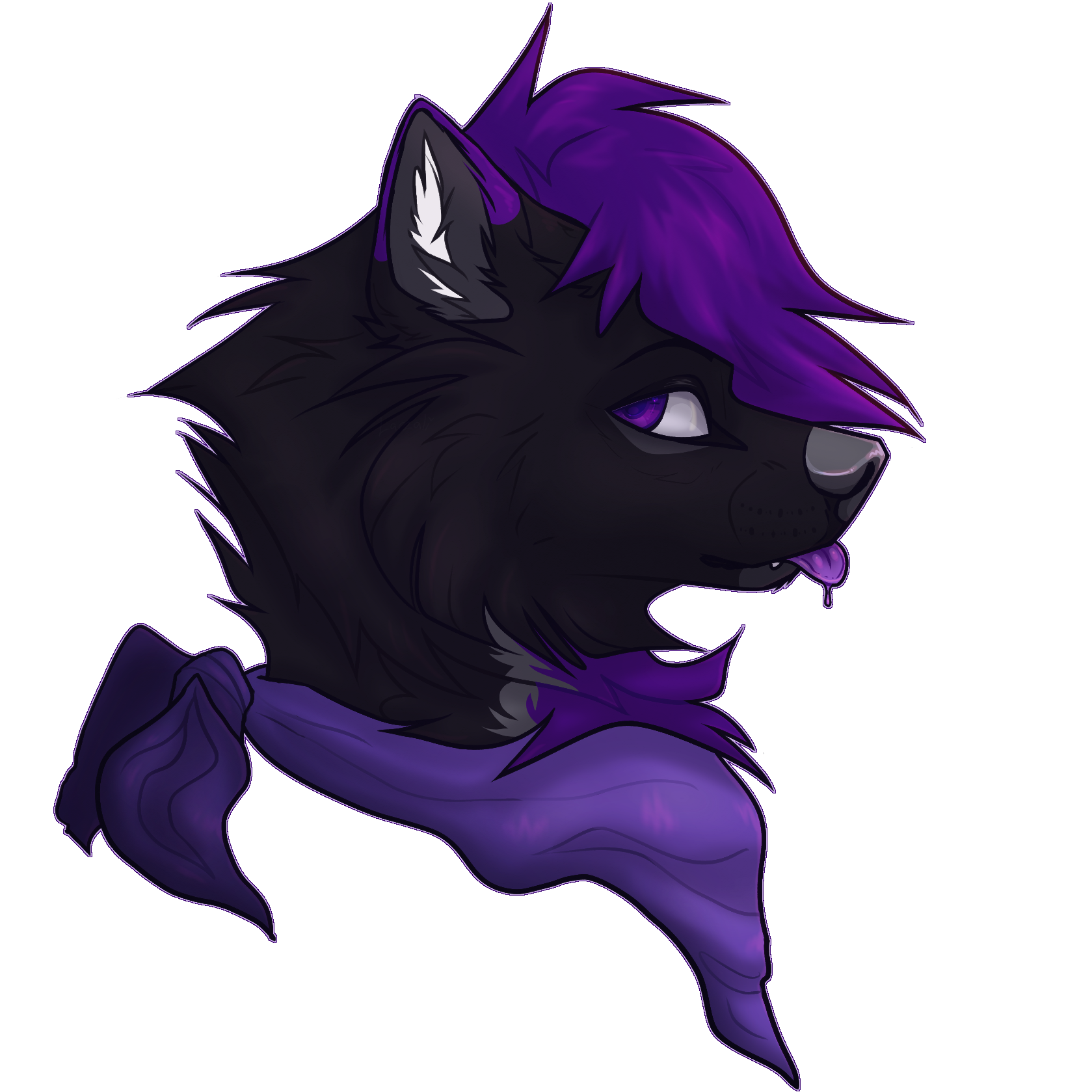 The Big ImageBoard (TBIB) - bandanna blep canid canine canis feral fur hair hi res kerchief ...