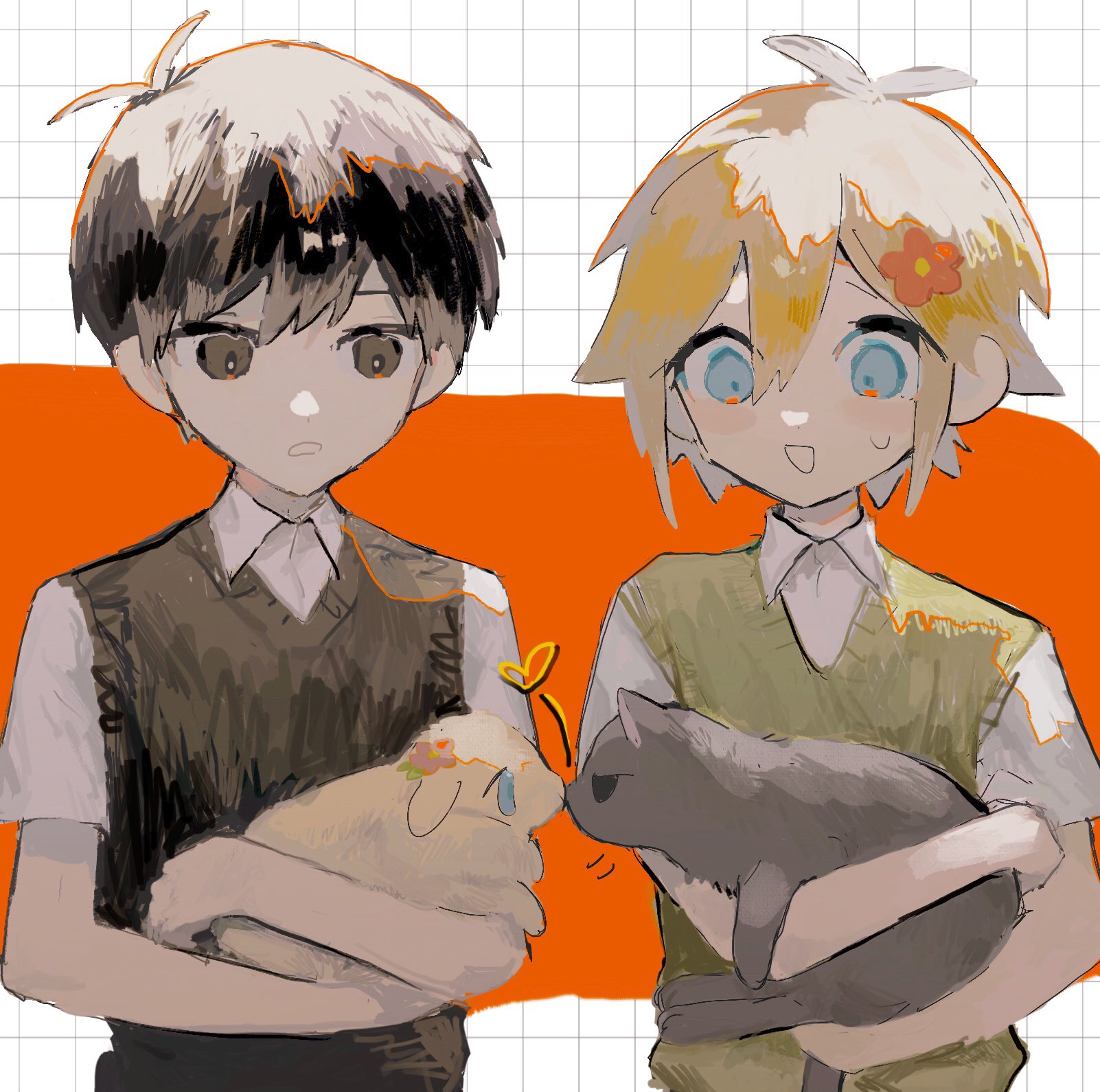 The Big ImageBoard (TBIB) - 2boys animal basil (faraway) (omori) basil ...
