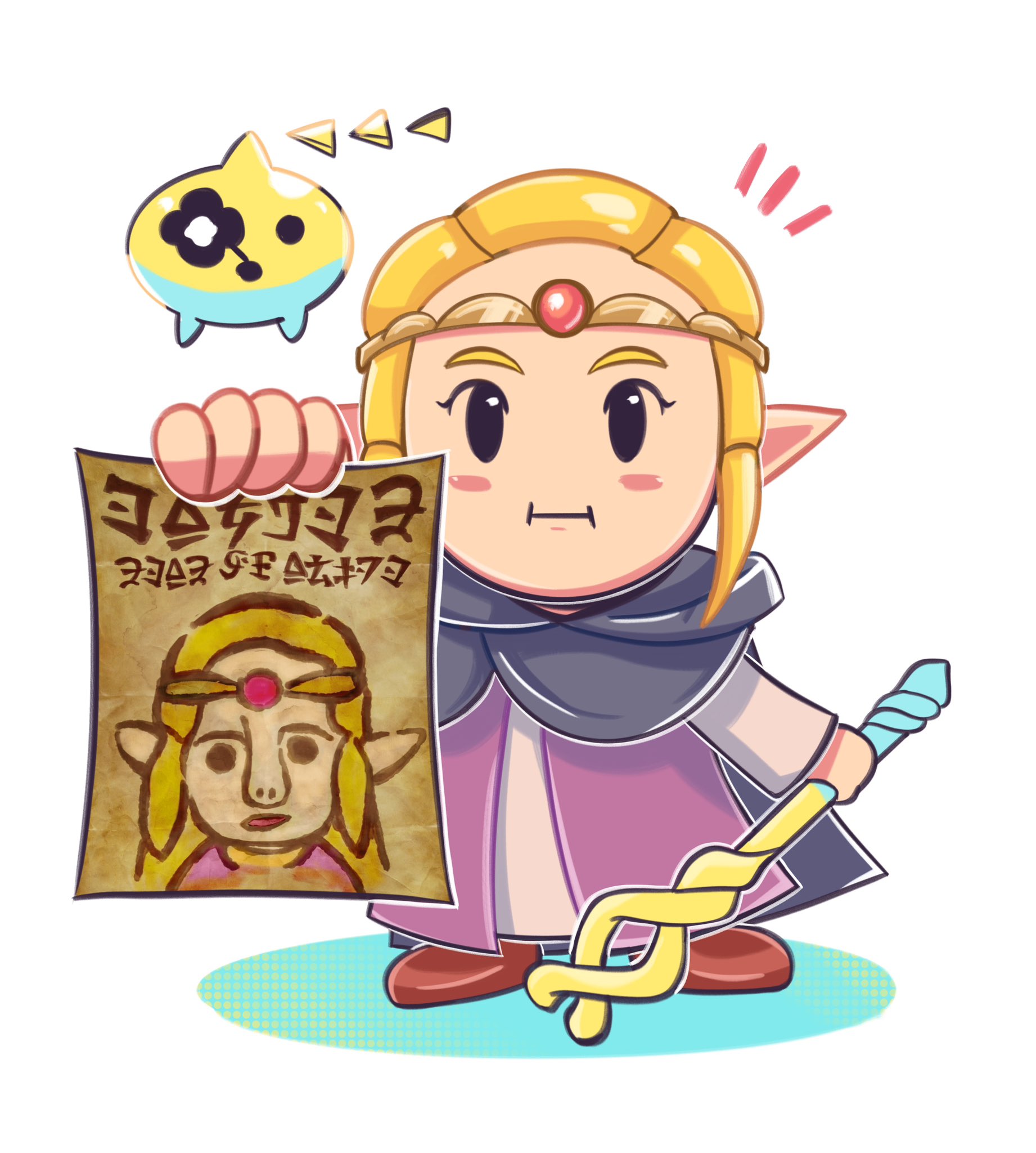 The Big ImageBoard (TBIB) - 1girl 1other :i blonde hair blush stickers ...