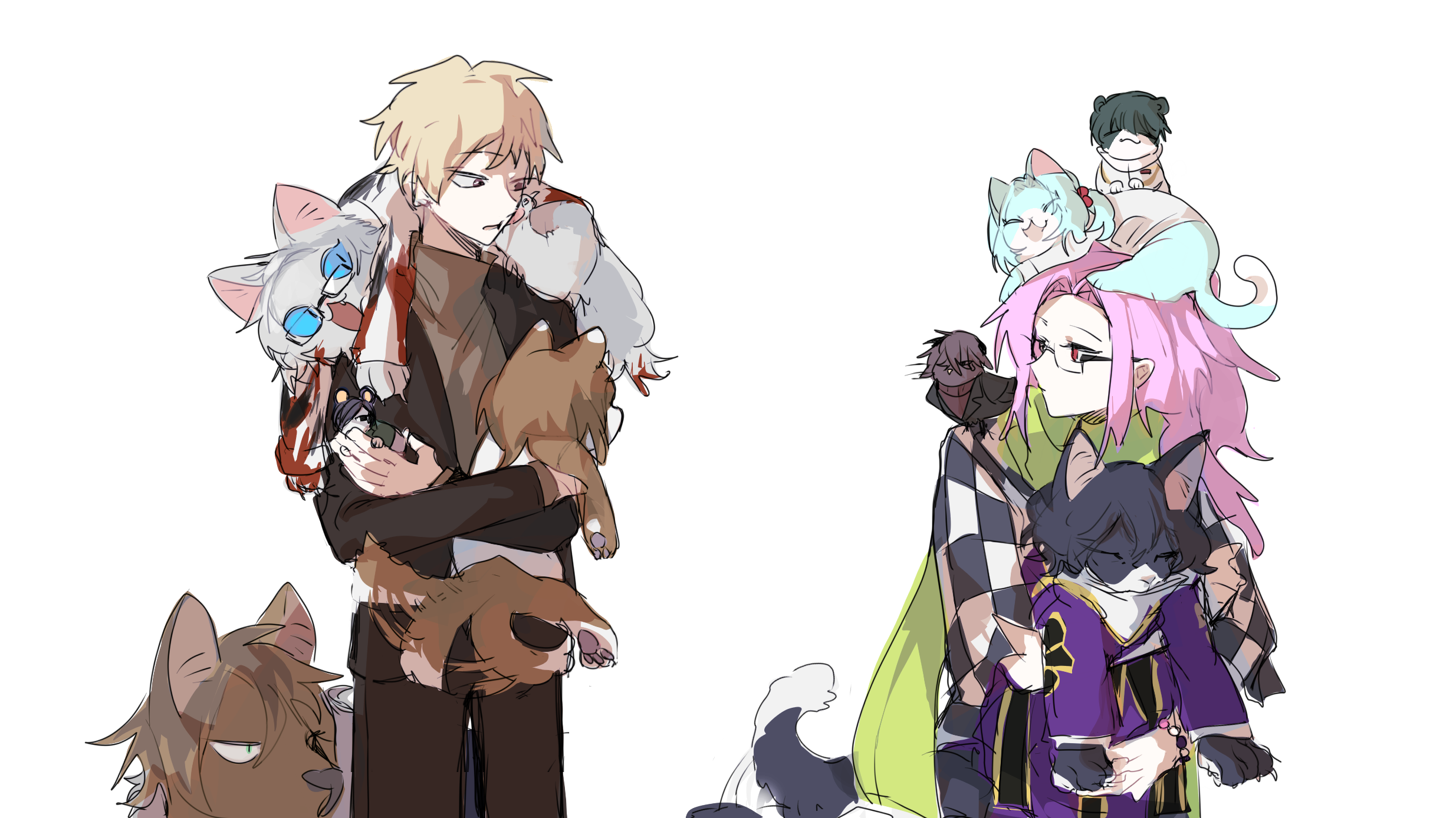 The Big ImageBoard (TBIB) - 2boys :3 aiba ibuki animal animalization ...