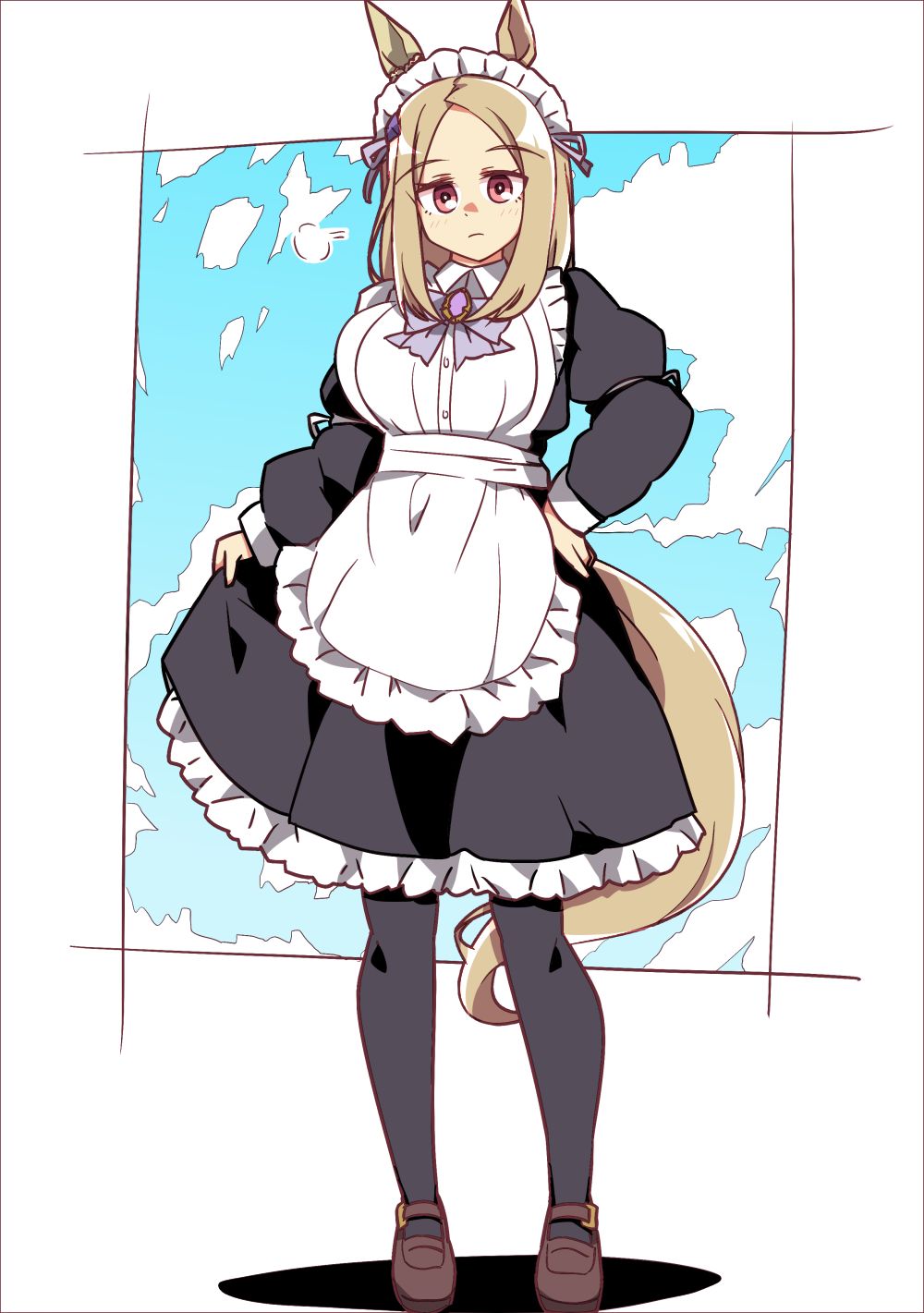 The Big ImageBoard (TBIB) - 1girl alternate costume animal ears black dress black pantyhose ...