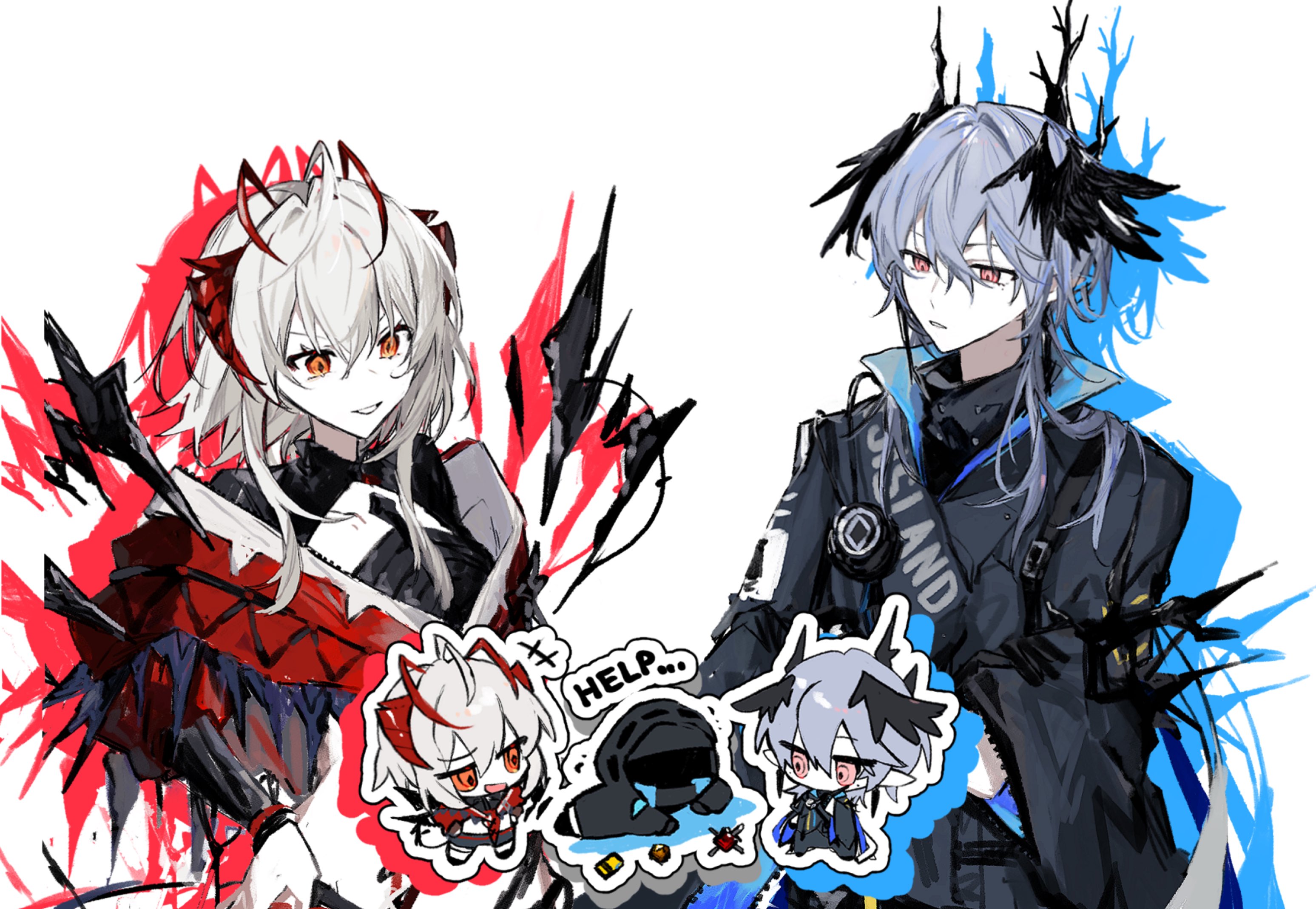 The Big ImageBoard (TBIB) - +++ 1boy 1girl 1other antenna hair antennae ...