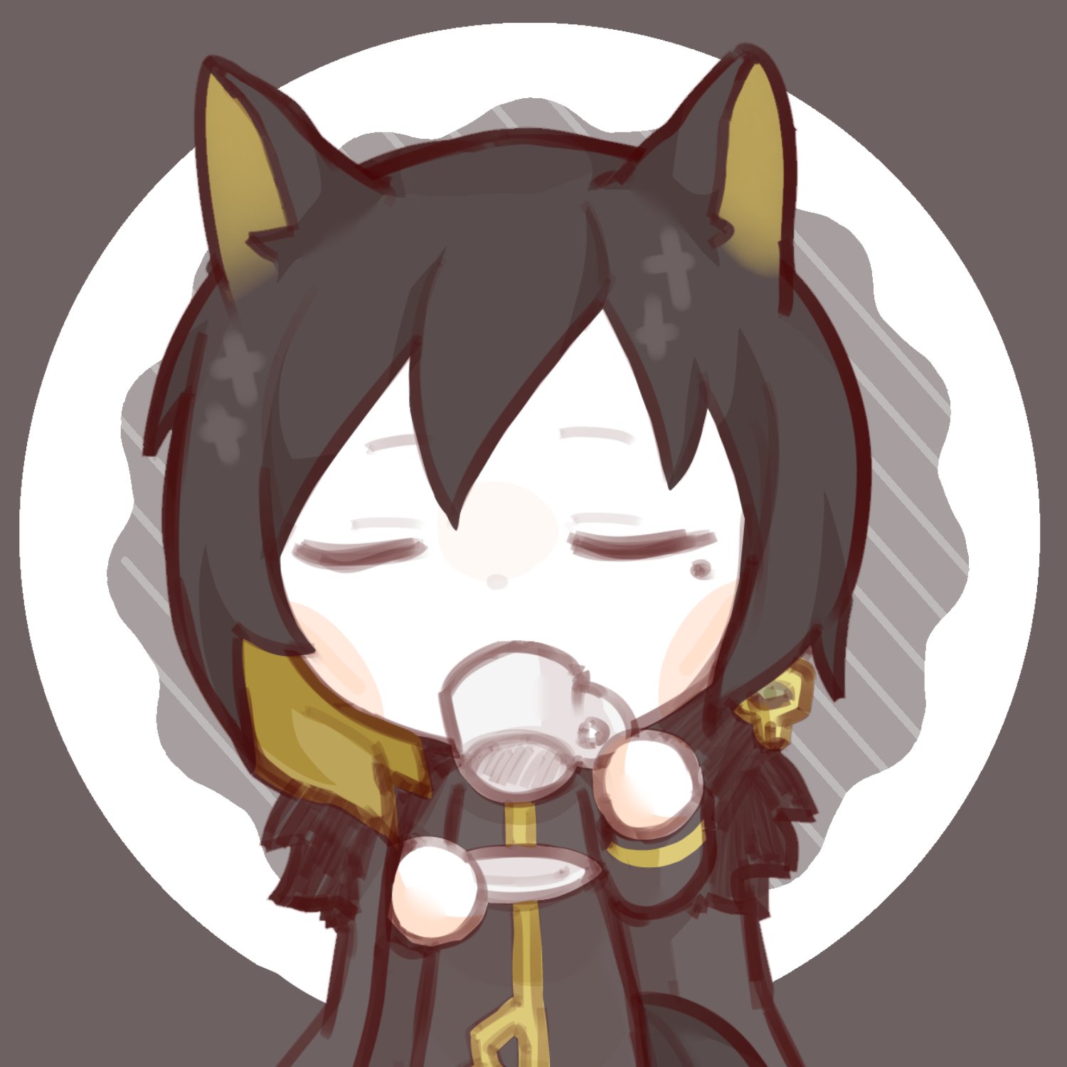 The Big ImageBoard (TBIB) - 1girl animal ears binah (project moon) black cape black dress black ...