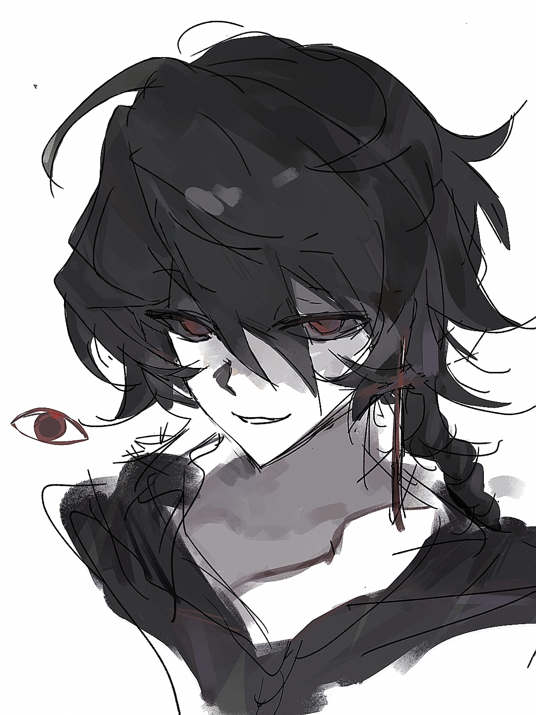 The Big ImageBoard (TBIB) - 1boy black hair black shirt chen ling (wo ...