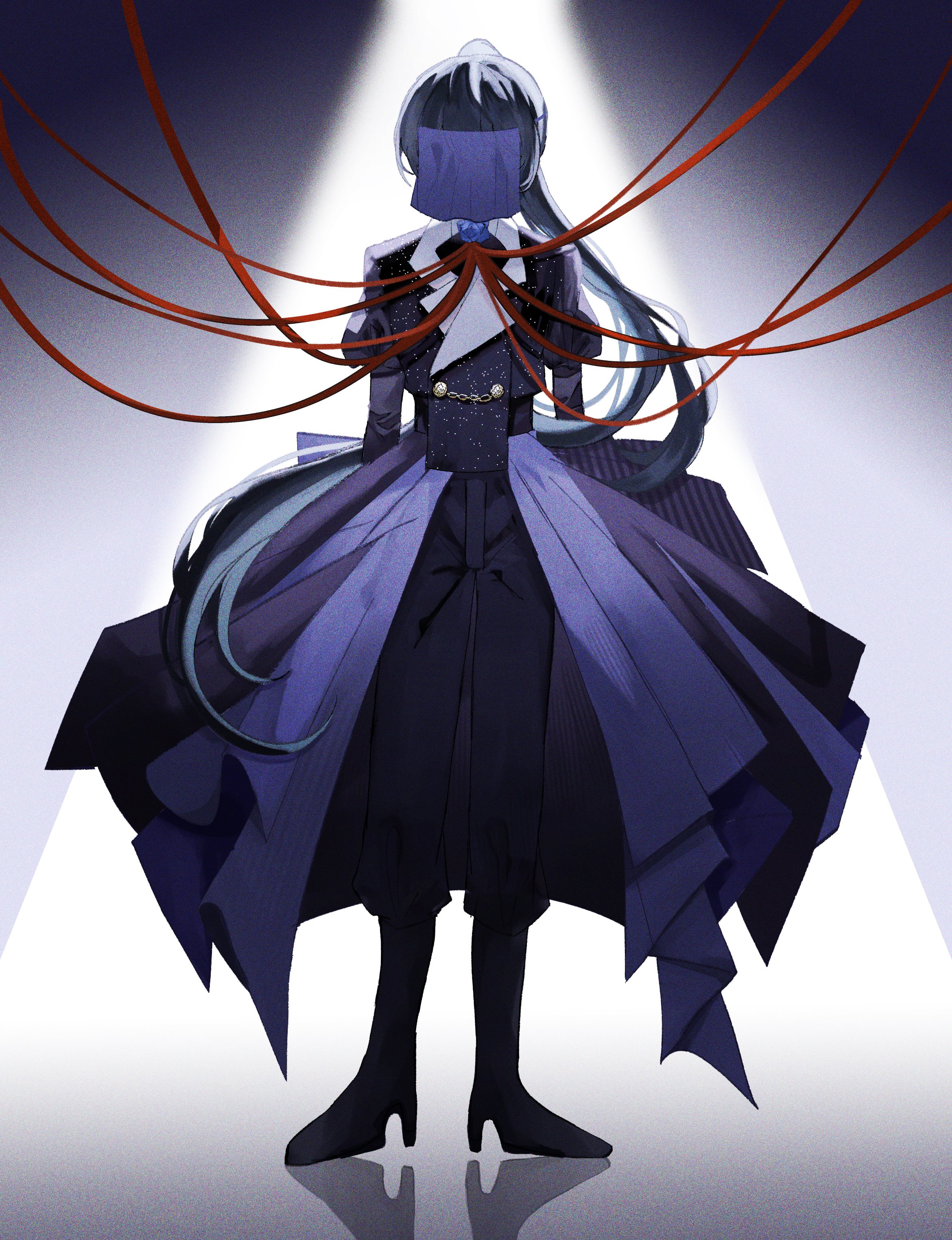 The Big ImageBoard (TBIB) - 1girl absurdres ado (utaite) black bow black bowtie black dress ...